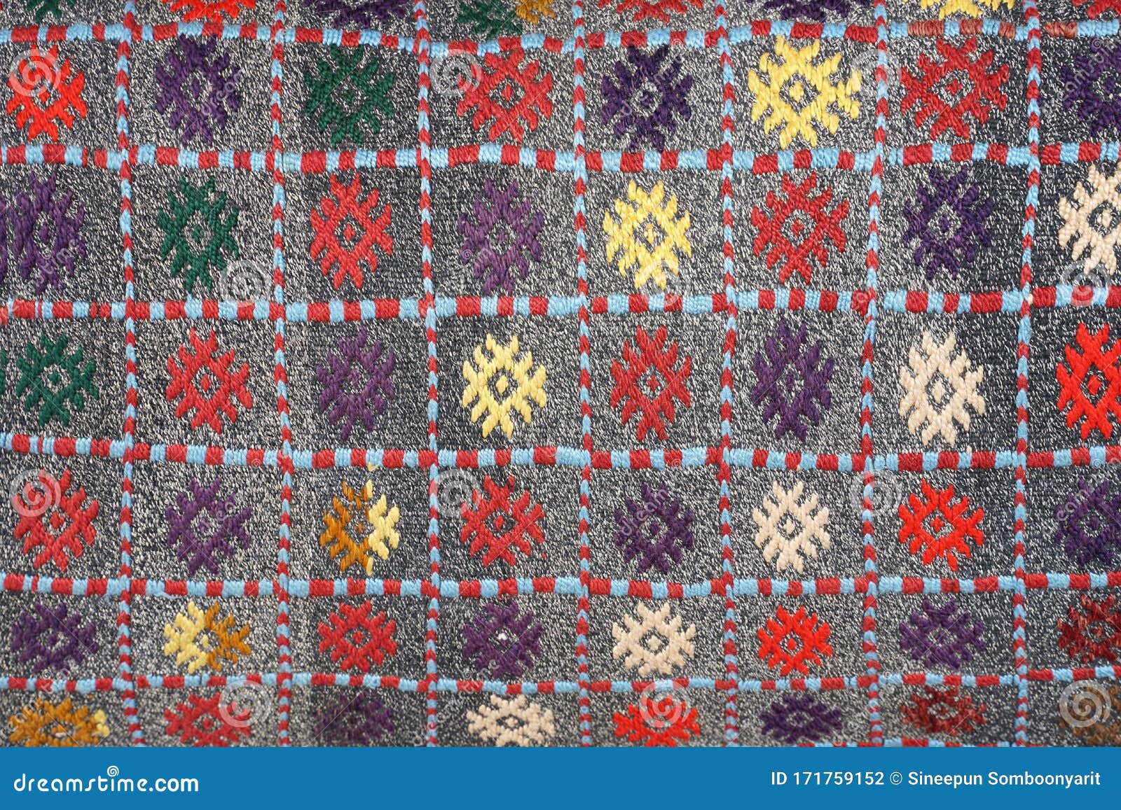 Colorful Geometric Fabric in Middle East Style Texture Pattern Stock ...