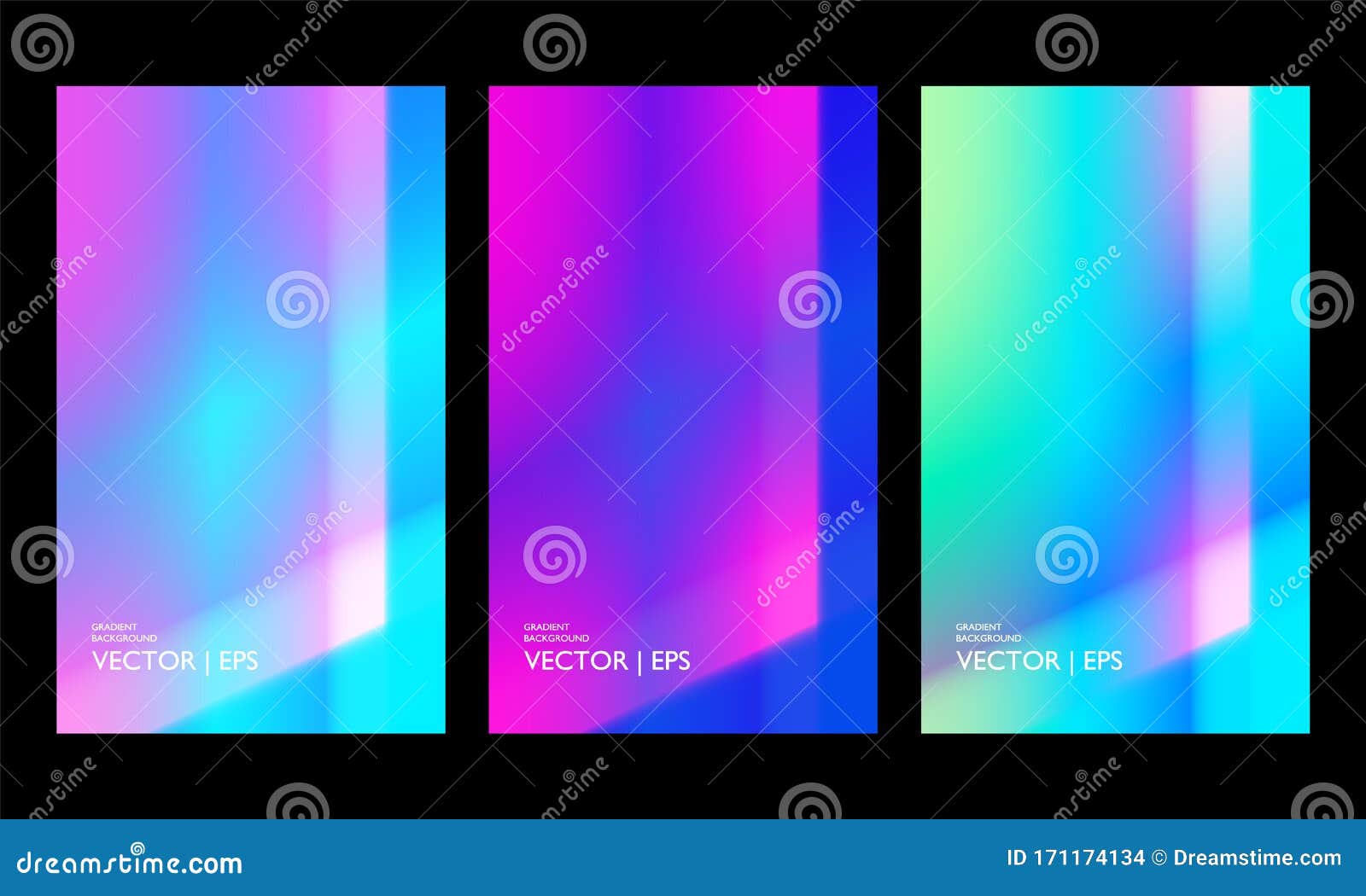 Colorful Geometric Gradient Backdrop. Vivid Background with Light ...