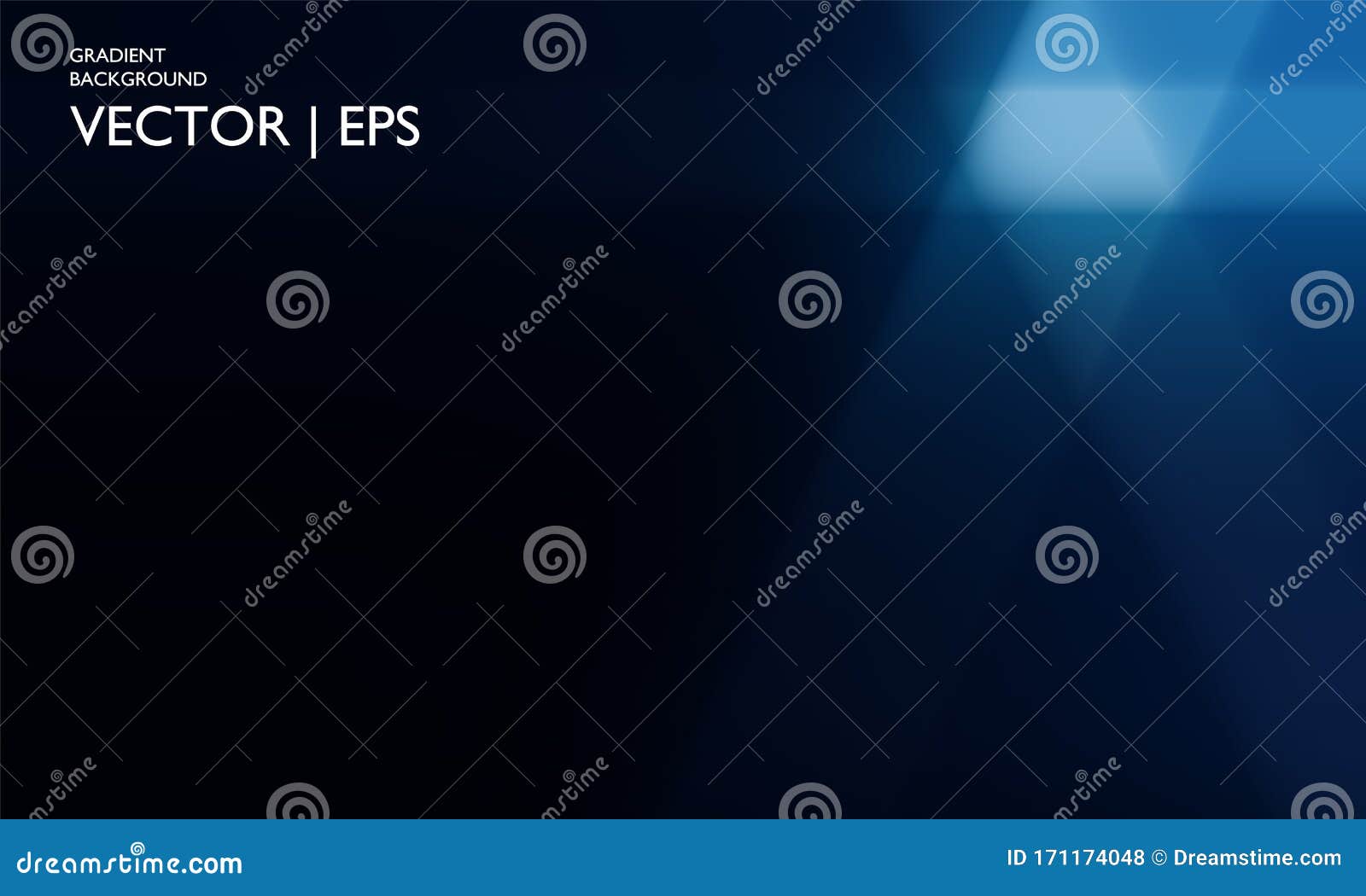 Colorful Geometric Gradient. Blue Background with Light Reflex and ...