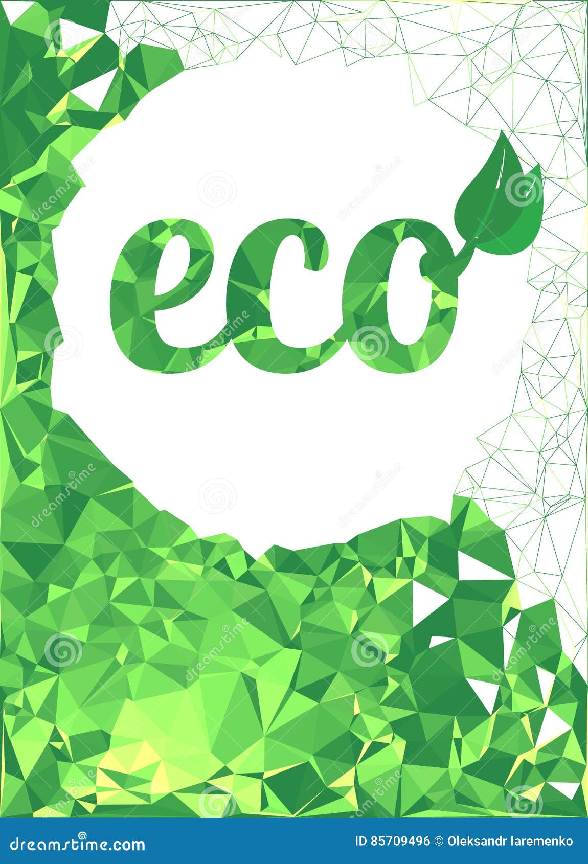 Ecological Symbol Or Concept. Realistic Green Leaves And Transparent ...