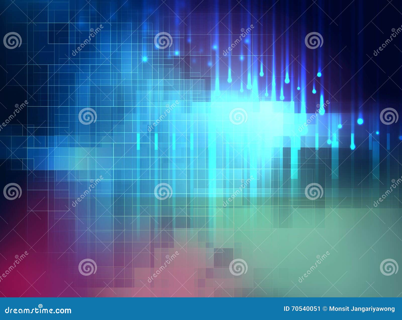Colorful Geometric Grid and Blur Abstract Background Stock Illustration ...