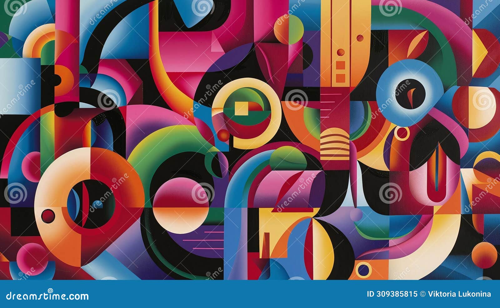 Colorful Geometric Labyrinth Stock Image - Image of visual, curves ...