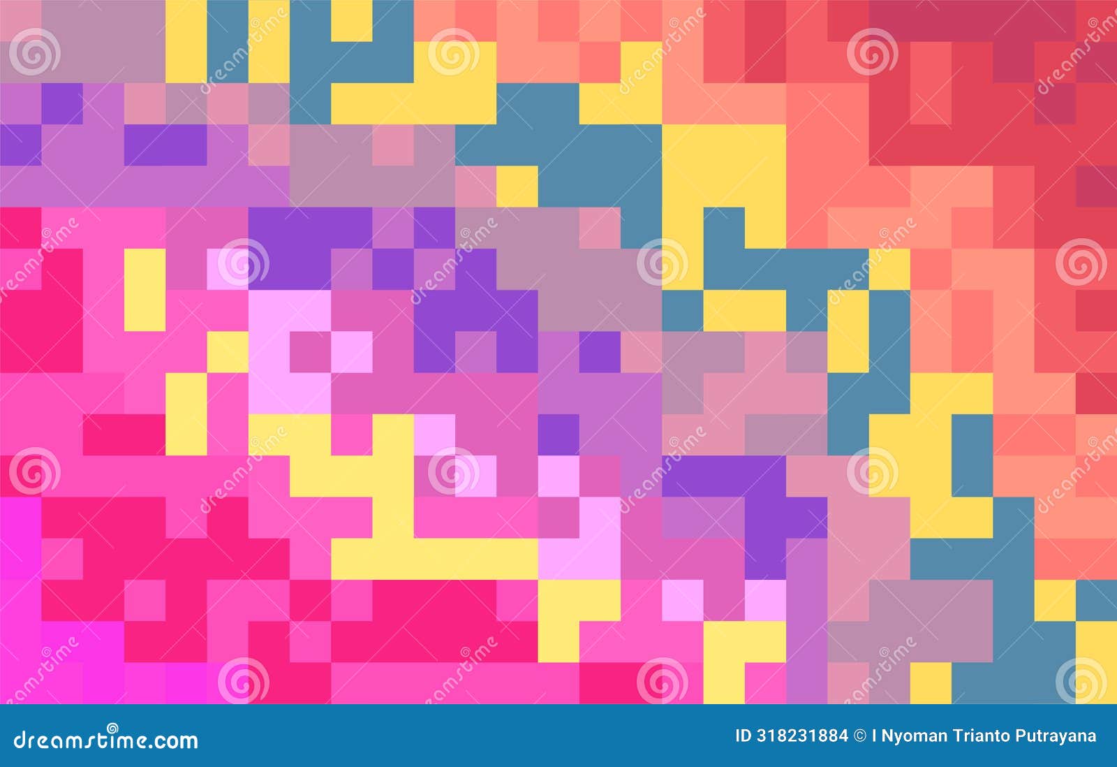 Colorful Geometric Mozaic Background. Stock Illustration - Illustration ...