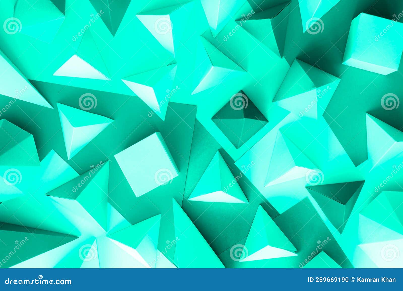 Colorful Geometric Paper Object Pack Stock Photo - Image of neon, light ...