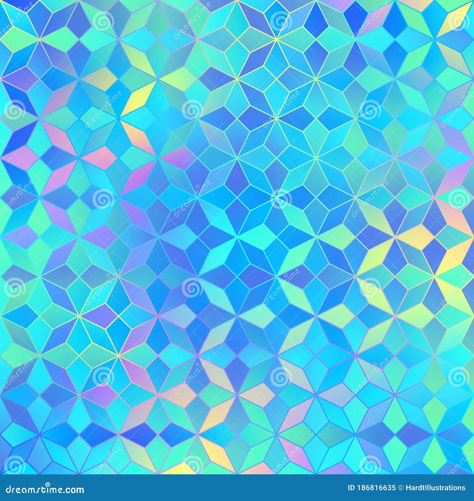 Iridescent Geometric Design Stock Illustration - Illustration of modern ...