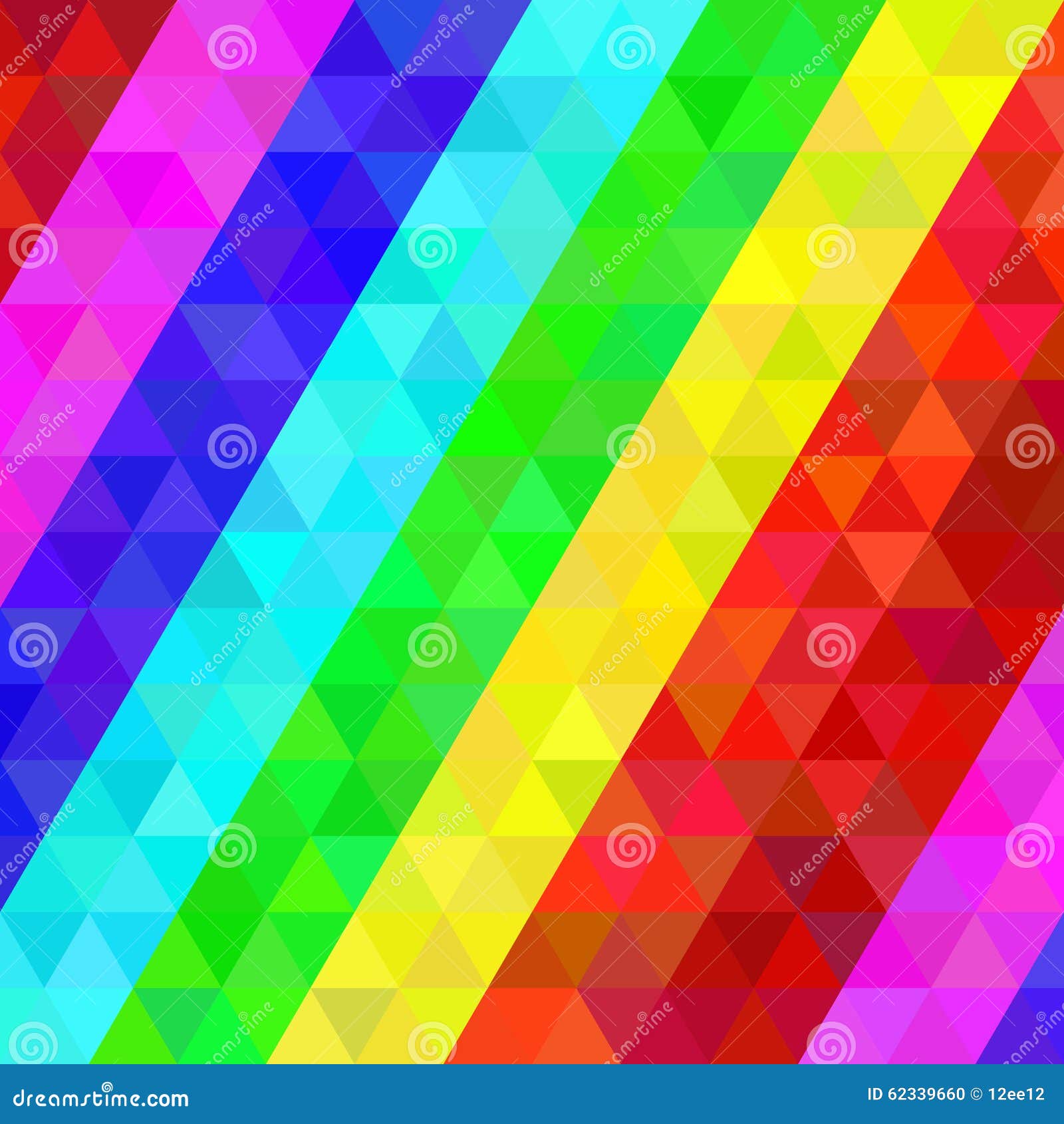 Colorful Geometric Pattern in Rainbow Colors Stock Vector ...