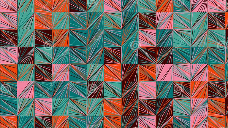 Colorful Geometric Pattern, Seamless Wallpaper Stock Illustration ...