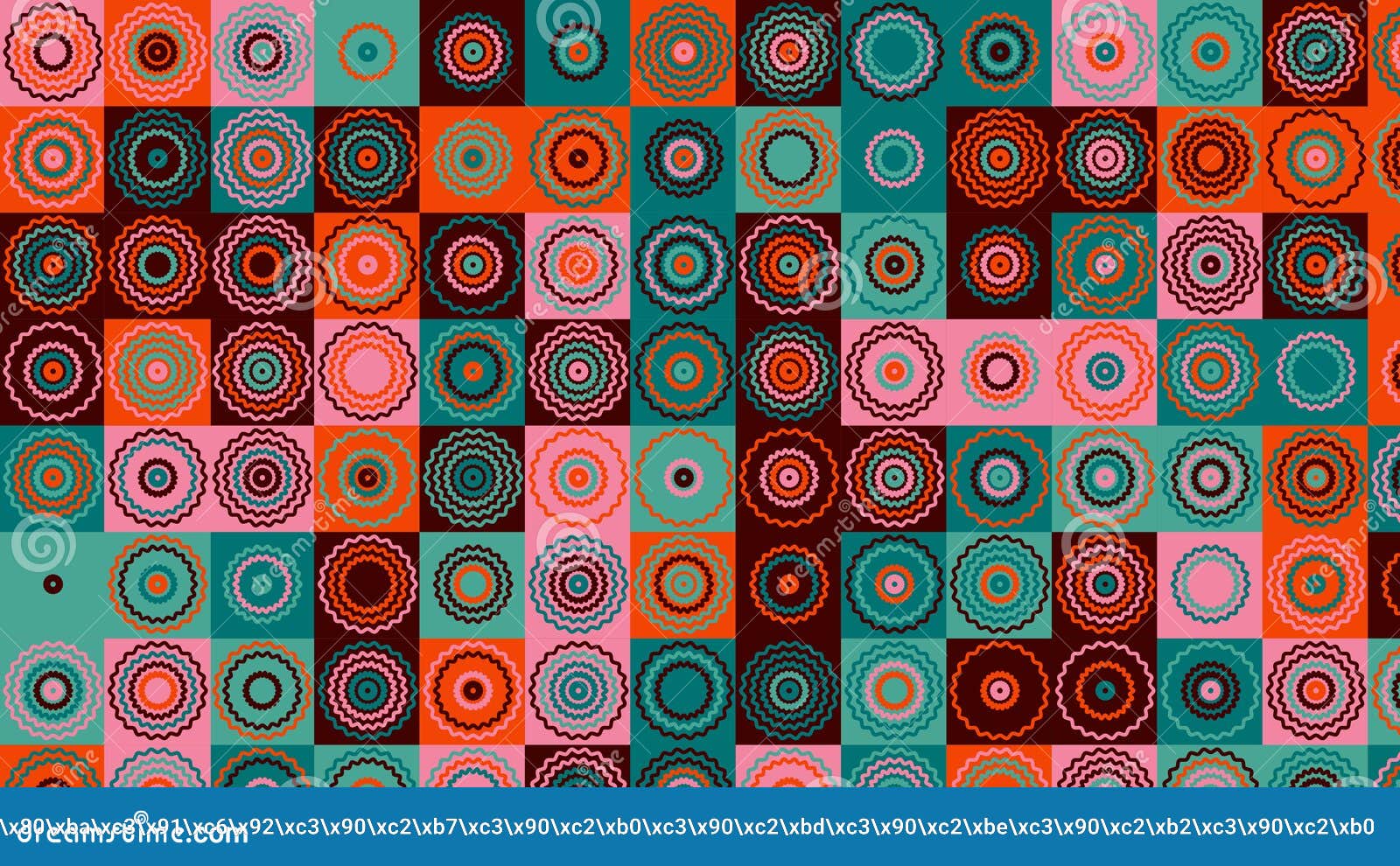 Colorful Geometric Pattern, Seamless Wallpaper Stock Illustration ...