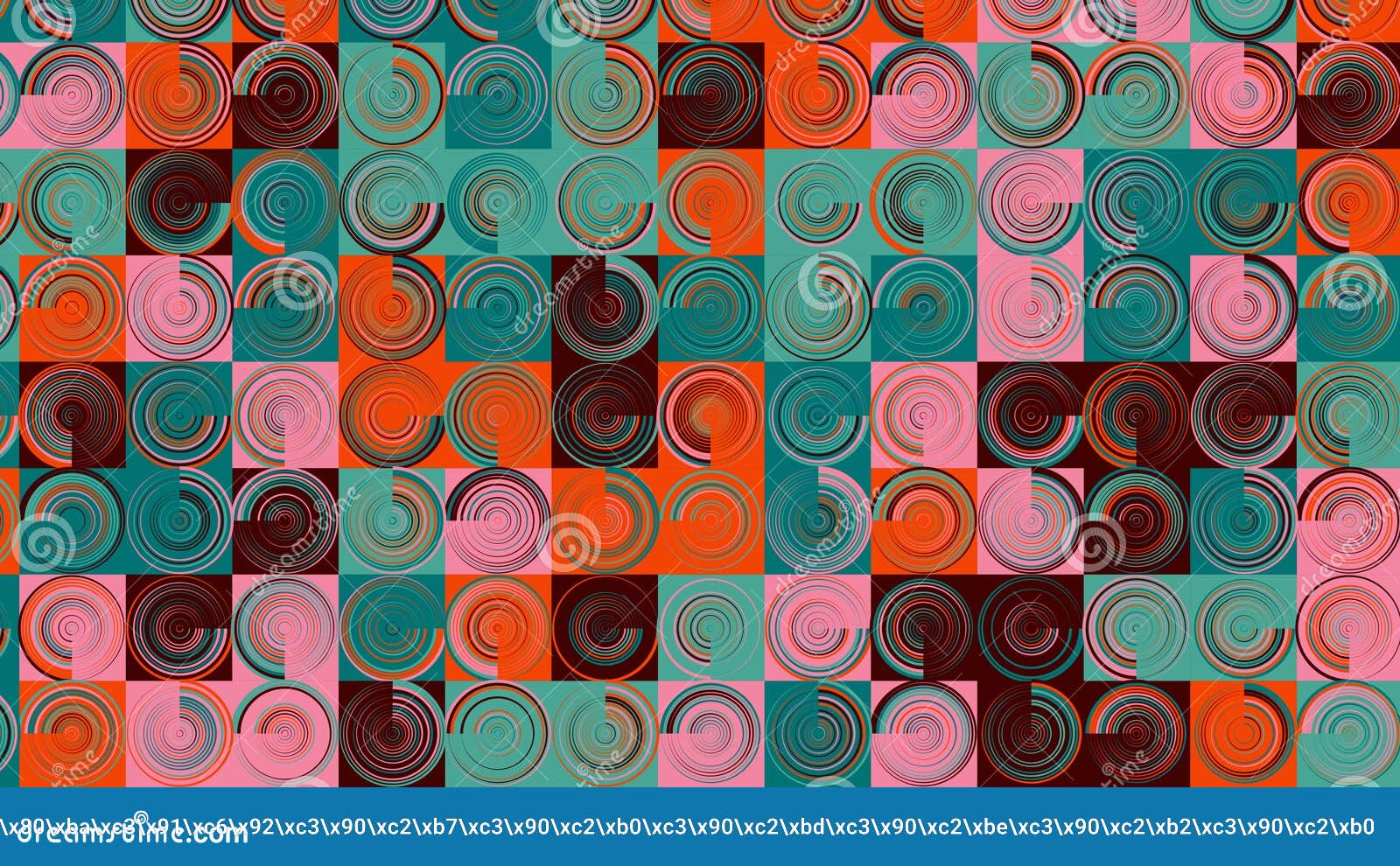 Colorful Geometric Pattern, Seamless Wallpaper Stock Illustration ...