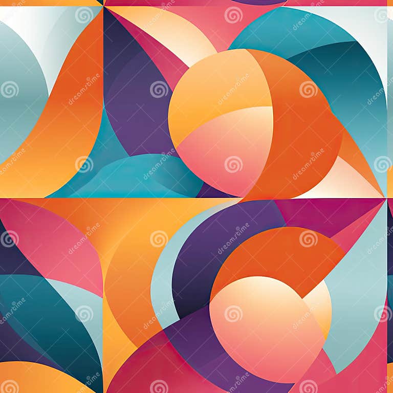 Colorful Geometric Patterns in Layered Compositions with Soft Gradients ...