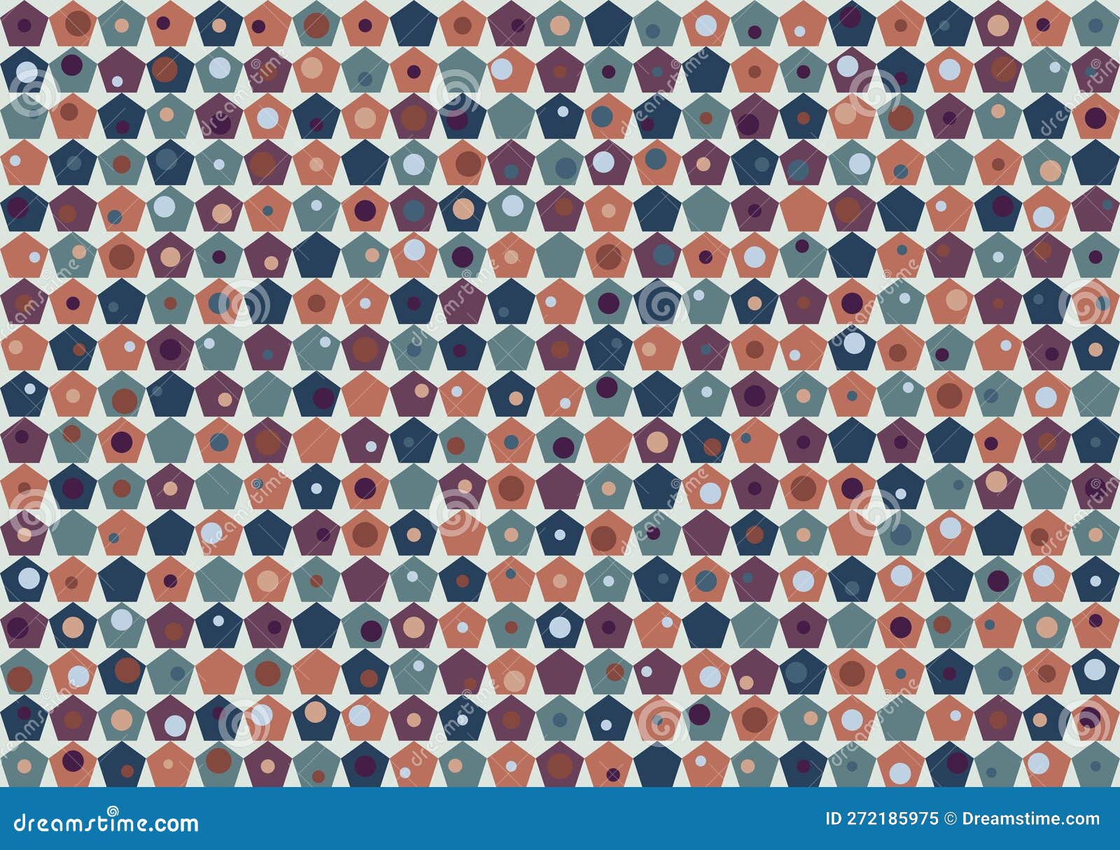 Colorful Geometric Pentagon Background. Seamless Pattern Stock ...