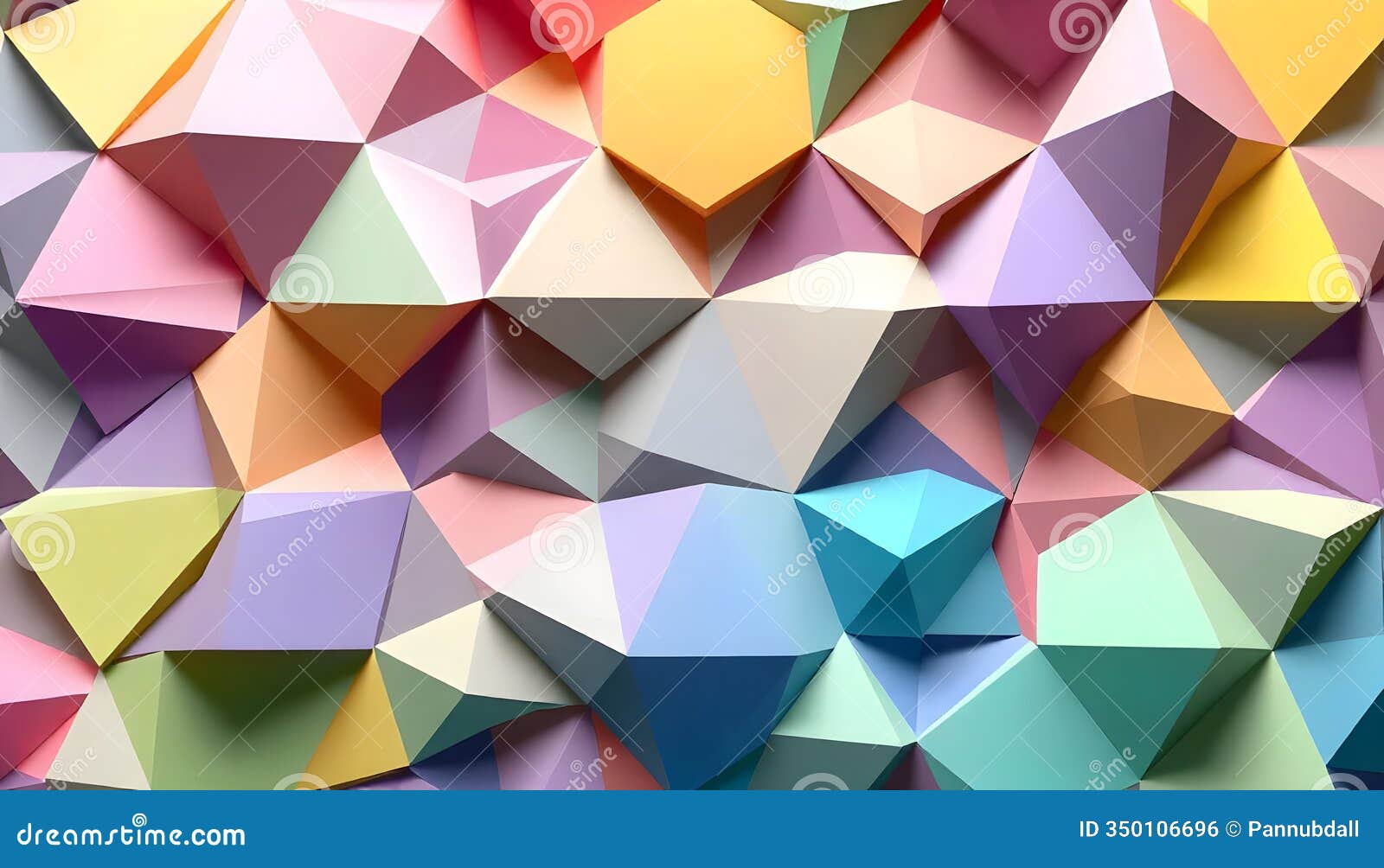 Colorful Geometric Prism Pattern 3D Background, Wallpaper Stock ...