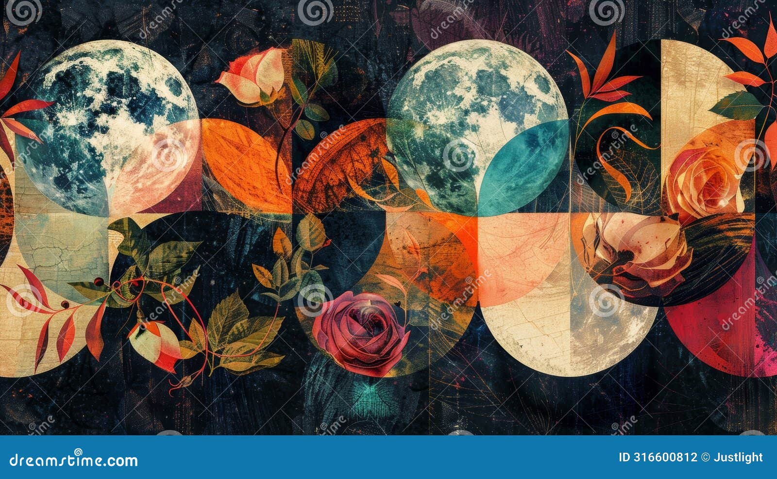 A Colorful and Geometric Representation of the Phases of the Moon with ...