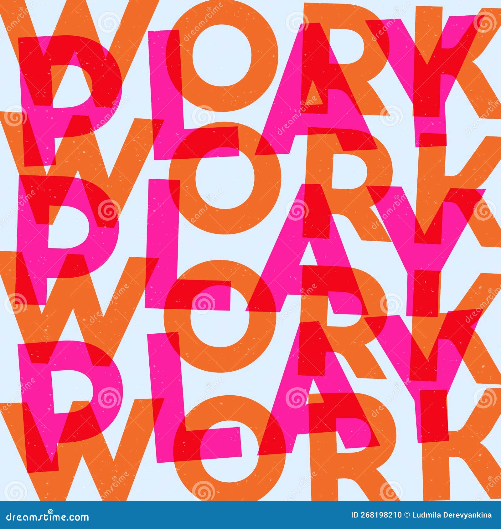 Colorful Geometric Shape Background in Trendy Riso Graph Print Texture ...