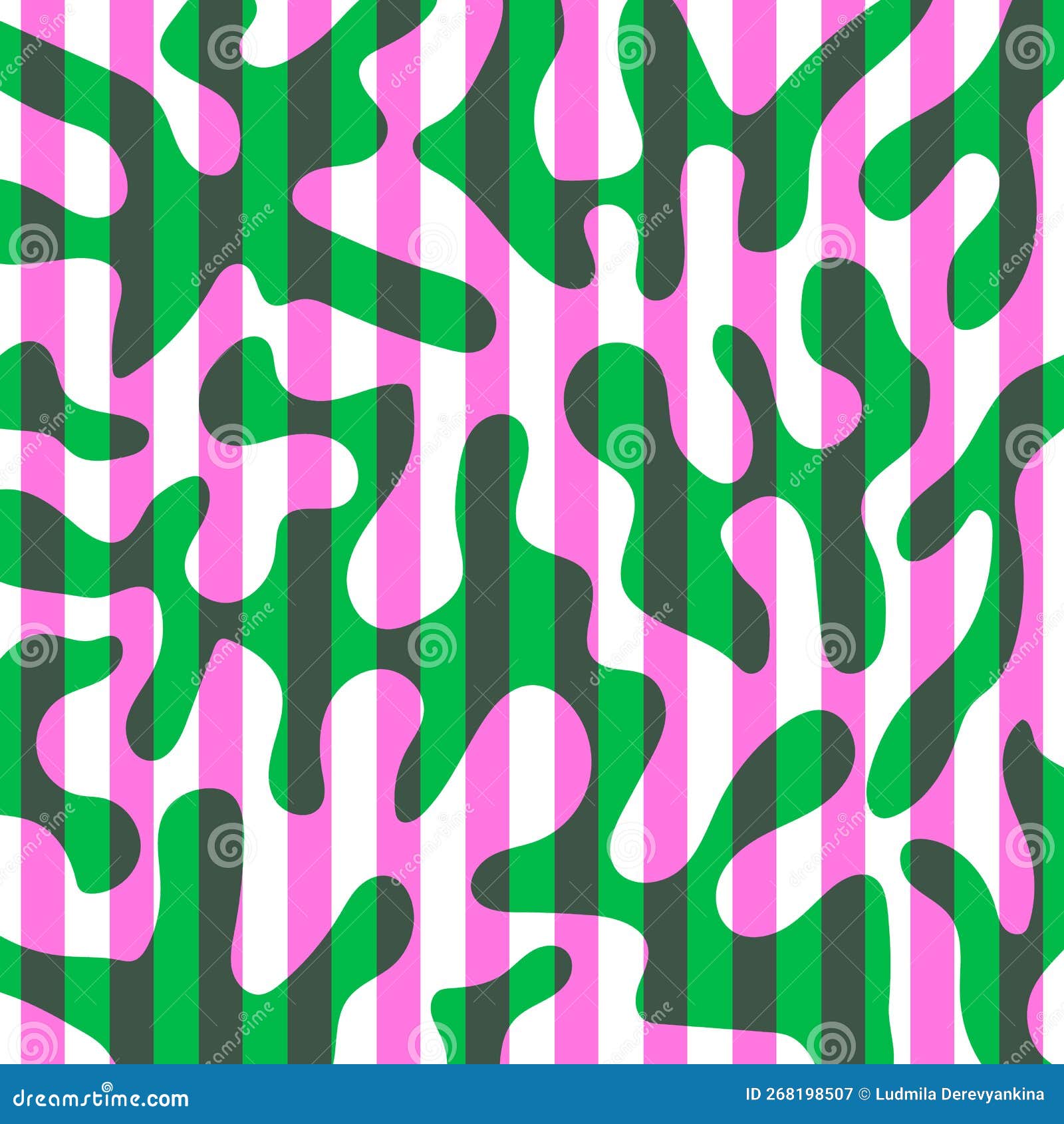 Colorful Geometric Shape Background in Trendy Riso Graph Print Texture ...