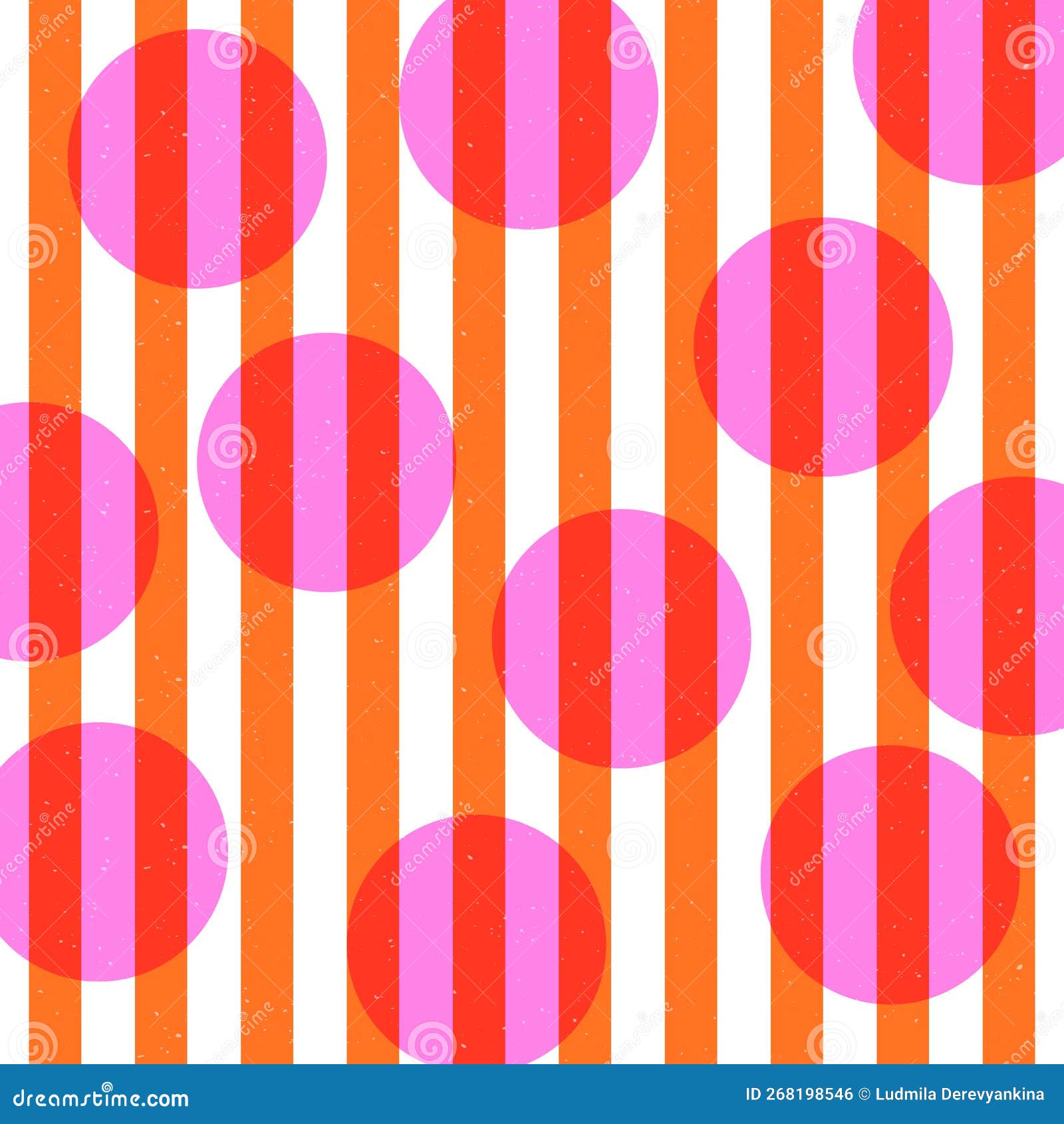 Colorful Geometric Shape Background in Trendy Riso Graph Print Texture ...