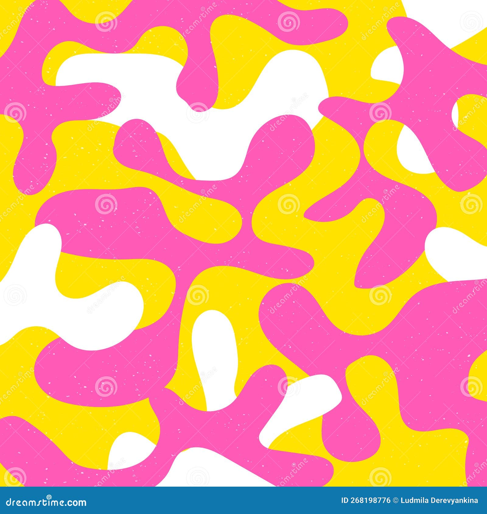 Colorful Geometric Shape Background in Trendy Riso Graph Print Texture ...