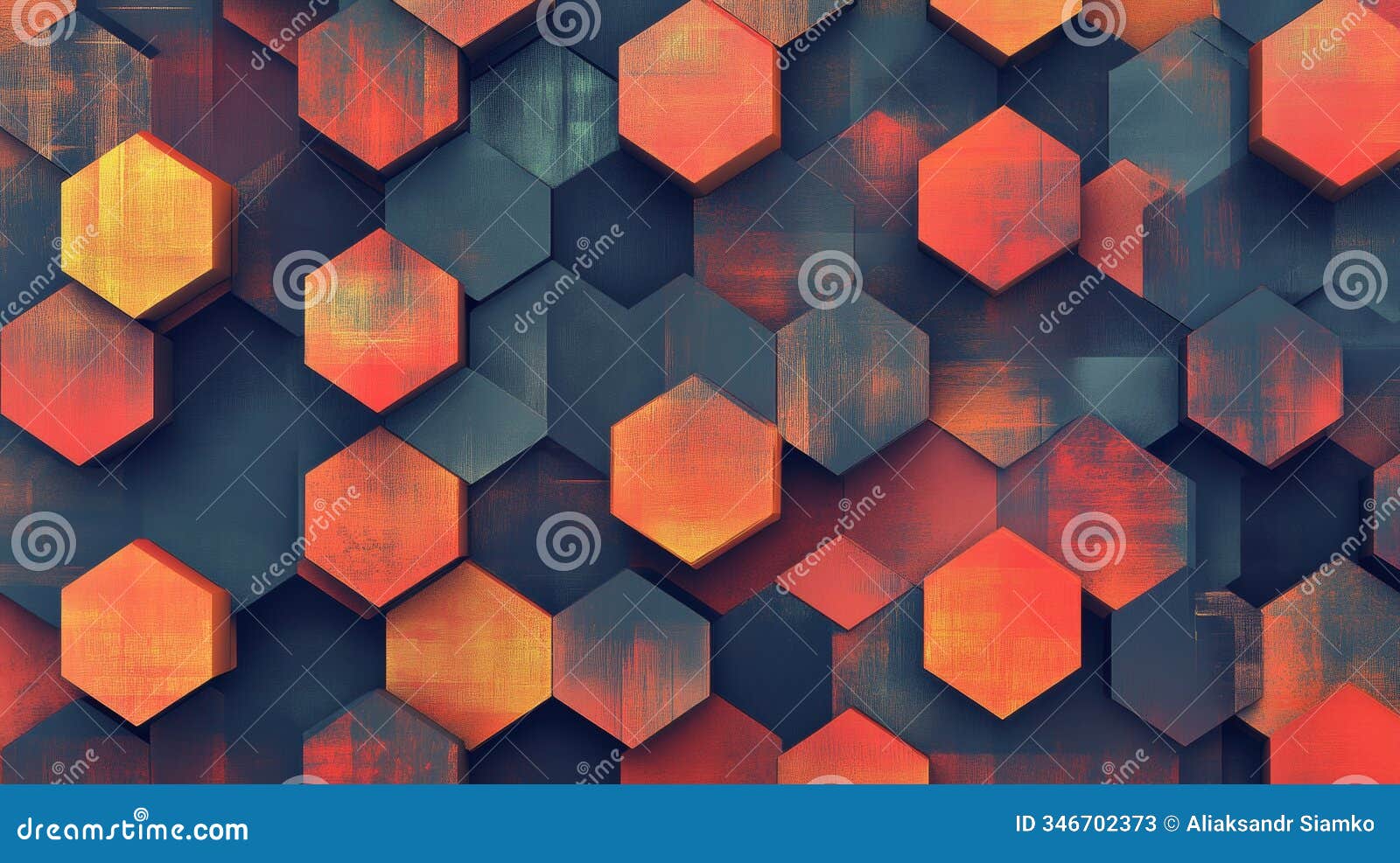 Colorful Geometric Shapes Create an Eye-catching Textured Pattern Stock ...