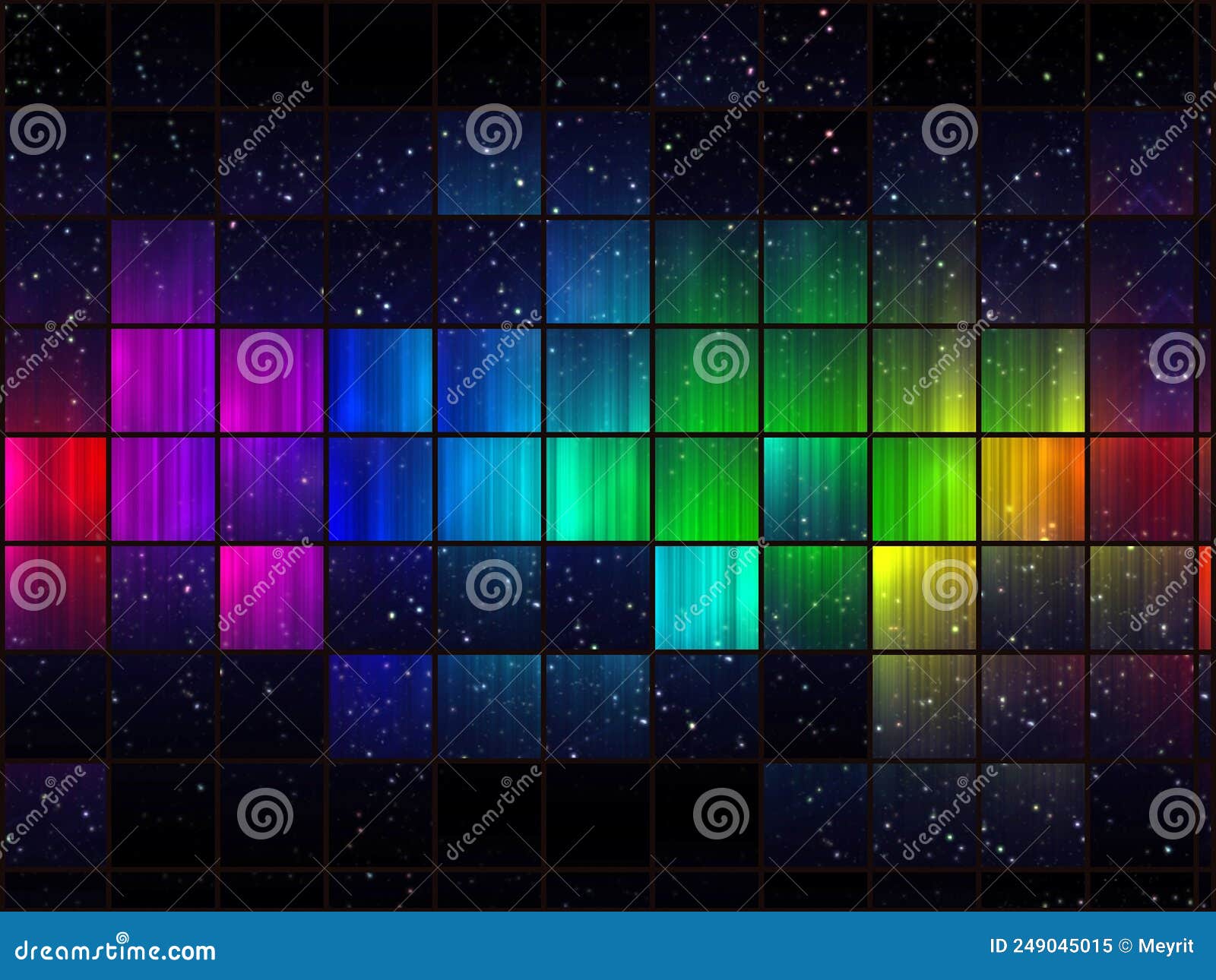 Colorful Geometric Spectral Space Background Stock Illustration ...