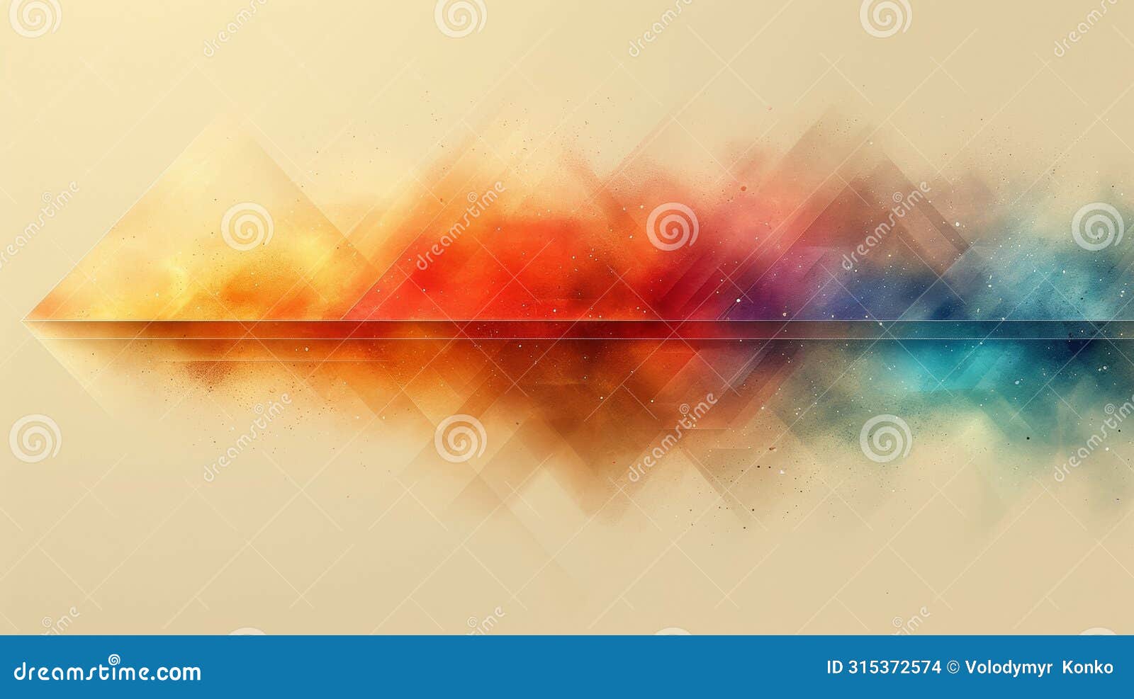 Colorful Geometric Spectrum and Reflection Stock Photo - Image of ...