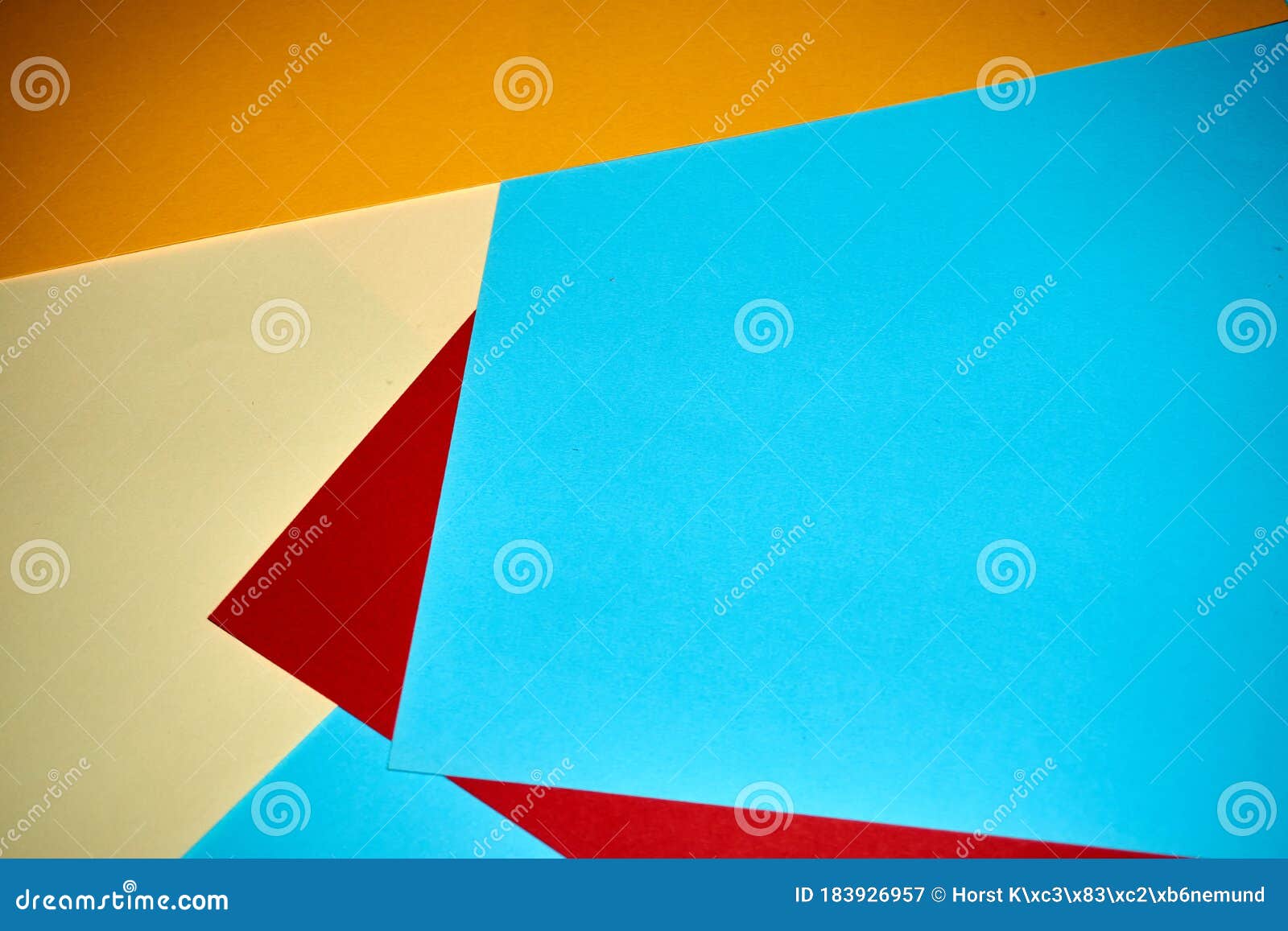 Colorful Geometric Texture Paper Pattern in Yellow, Blue, Red Stock ...
