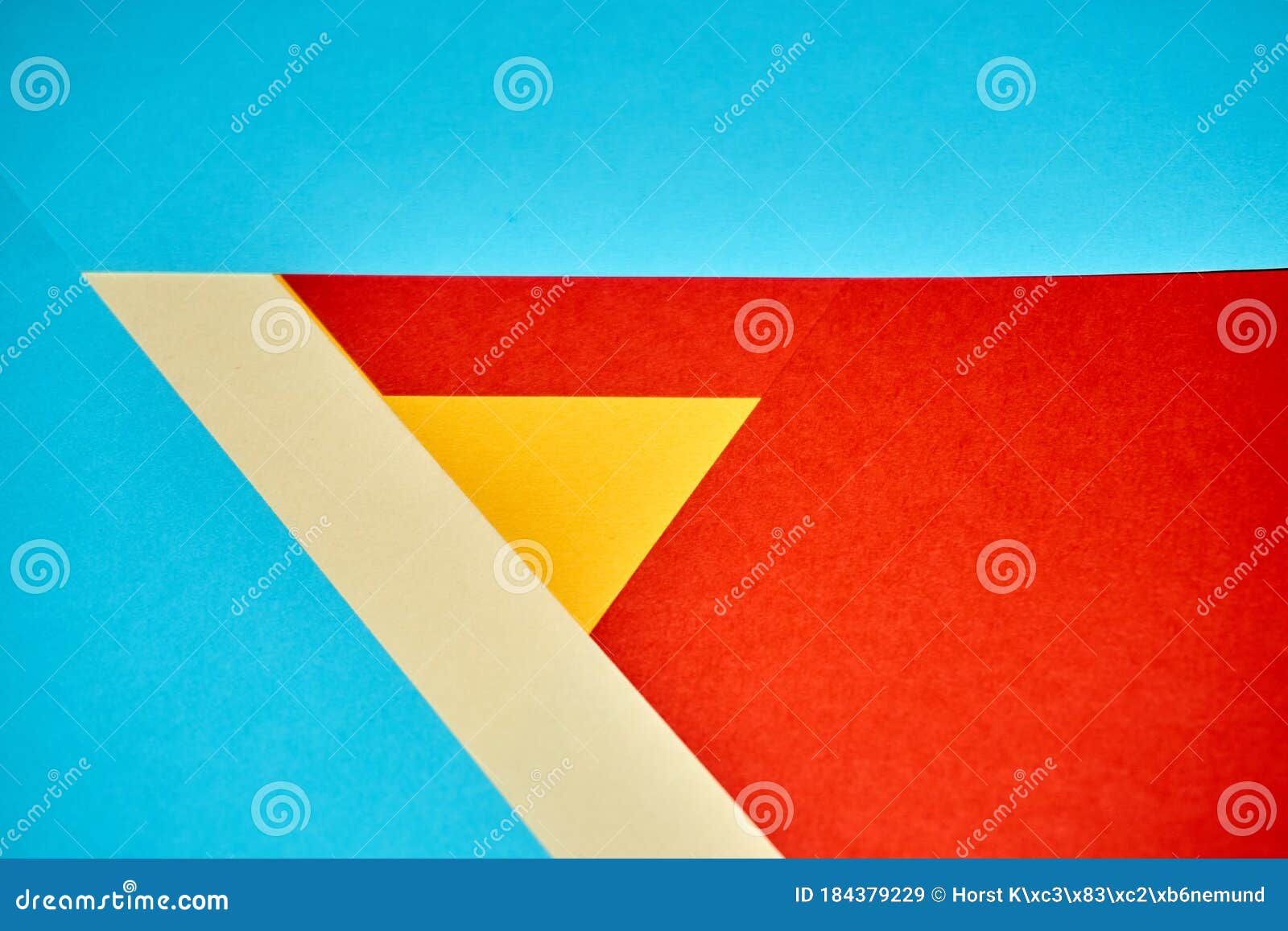 Colorful Geometric Texture Paper Pattern in Yellow, Blue, Red Stock ...