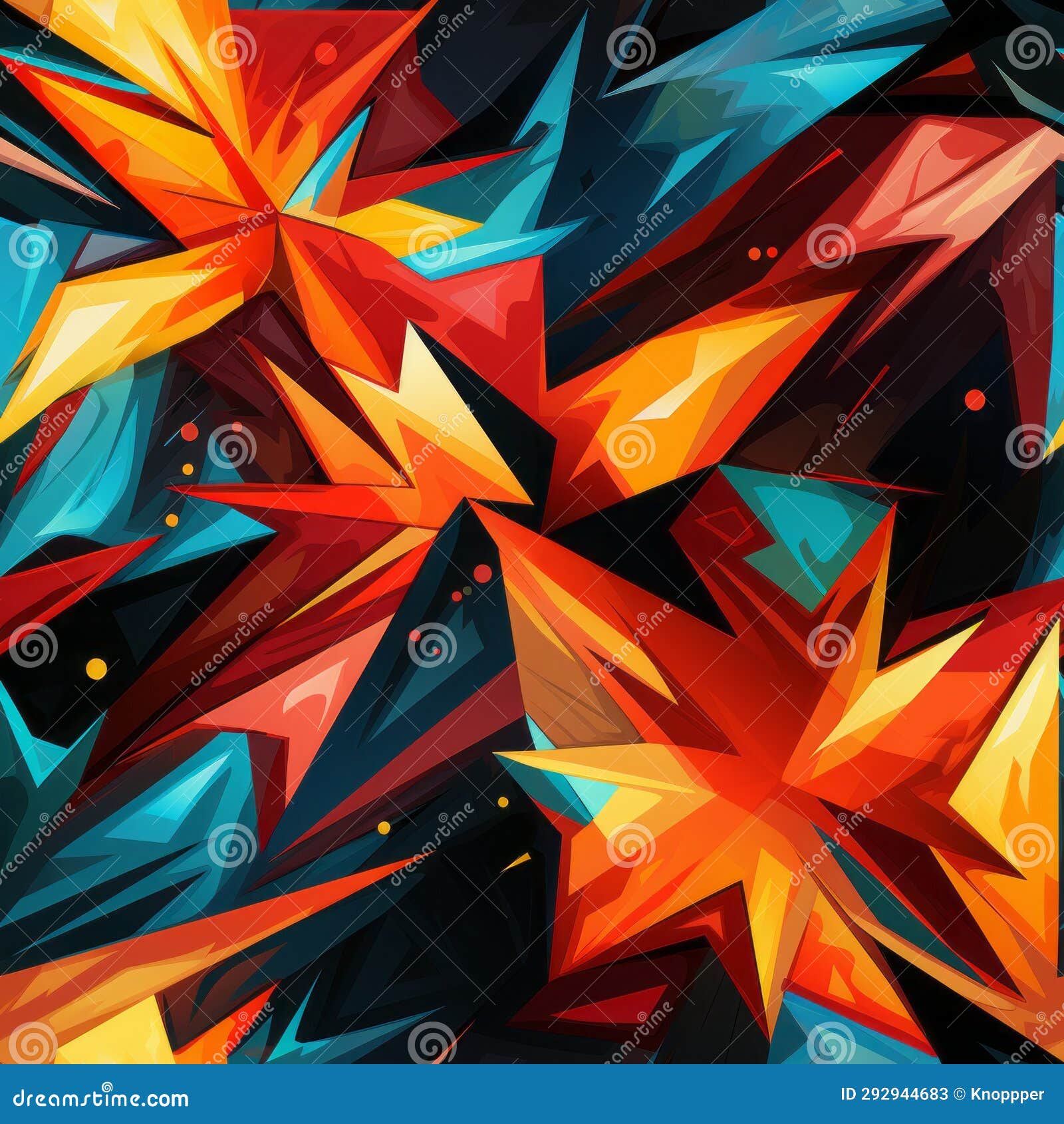 Colorful Geometric Texture Seamless Texture Ai Generated Stock ...