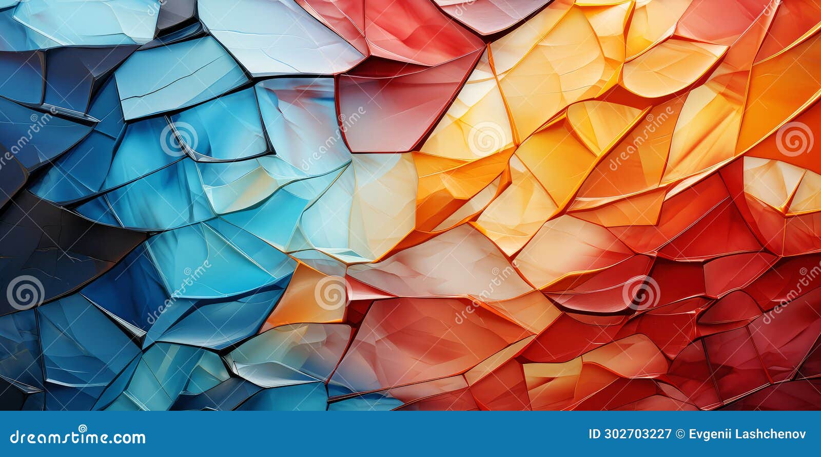 Colorful Geometric Transition. AI Generation Stock Image - Image of ...