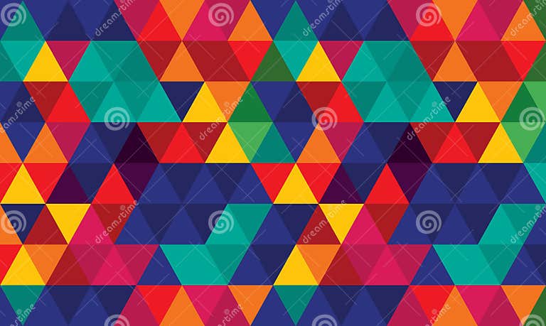 Colorful Geometric Triangle Pattern Background Stock Vector ...