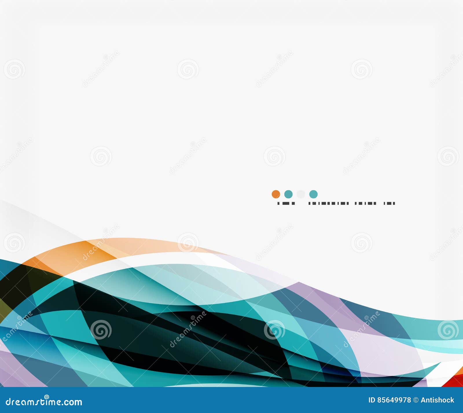 Colorful Geometric Wave Abstract Background Stock Vector - Illustration ...