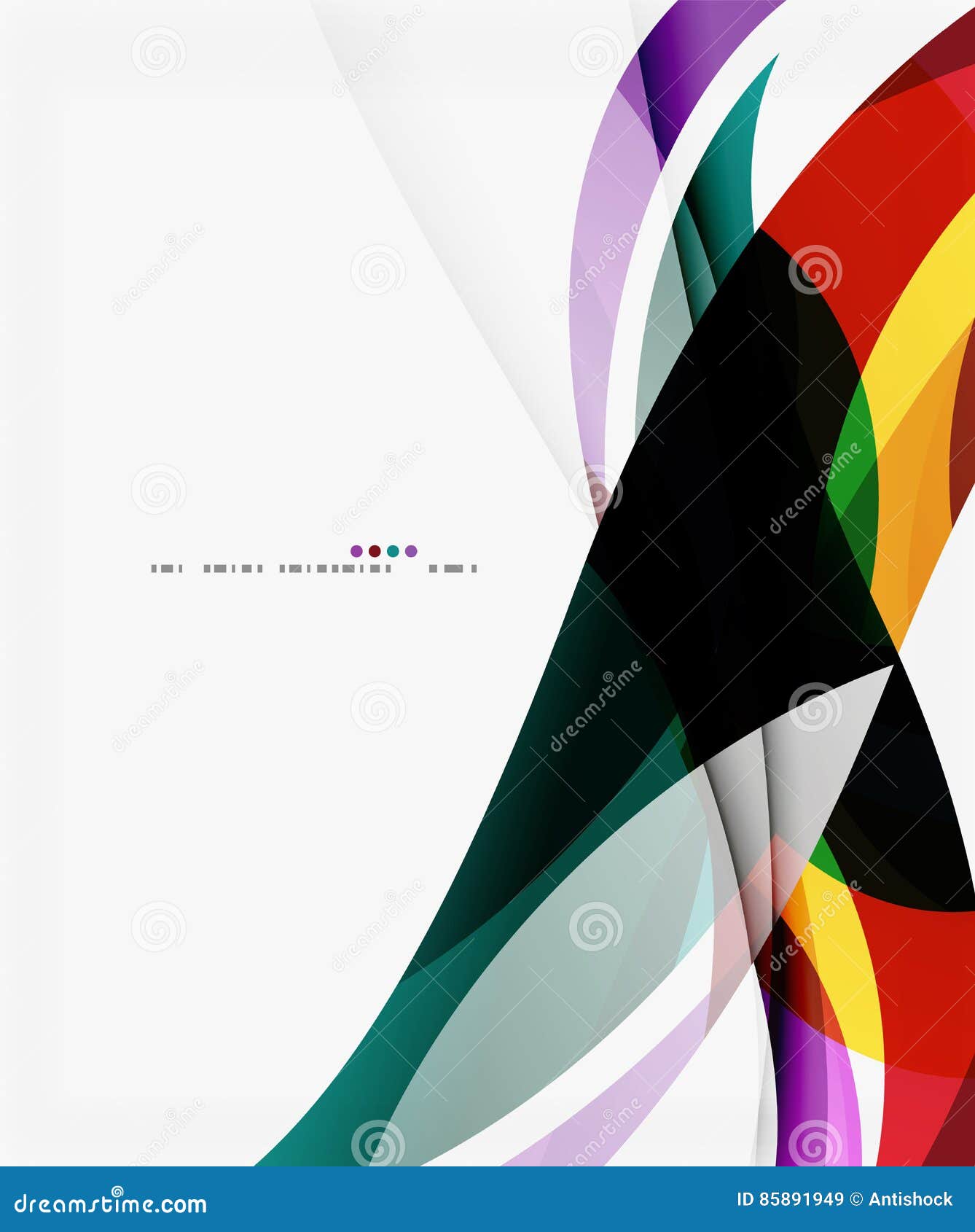 Colorful Geometric Wave Abstract Background Stock Vector - Illustration ...