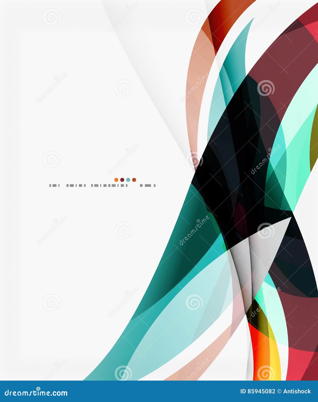 Colorful Geometric Wave Abstract Background Stock Vector - Illustration ...