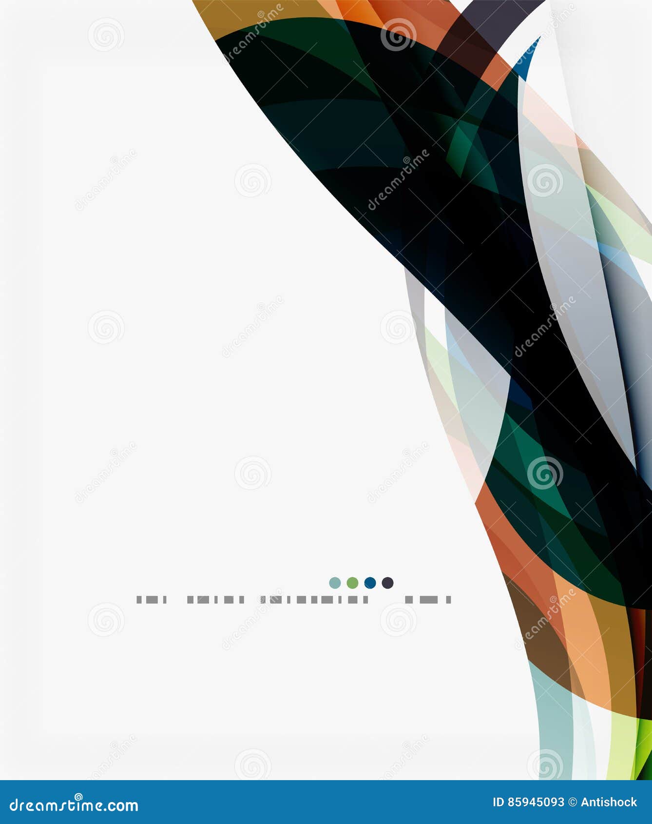 Colorful Geometric Wave Abstract Background Stock Vector - Illustration ...