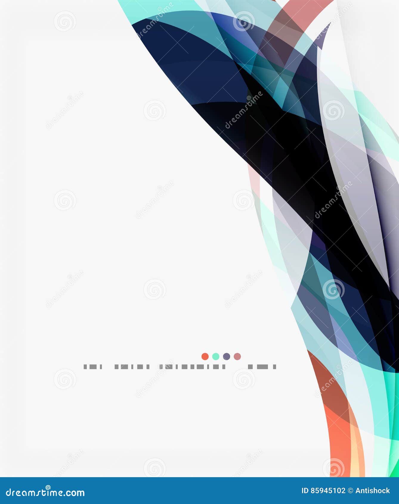 Colorful Geometric Wave Abstract Background Stock Vector - Illustration ...