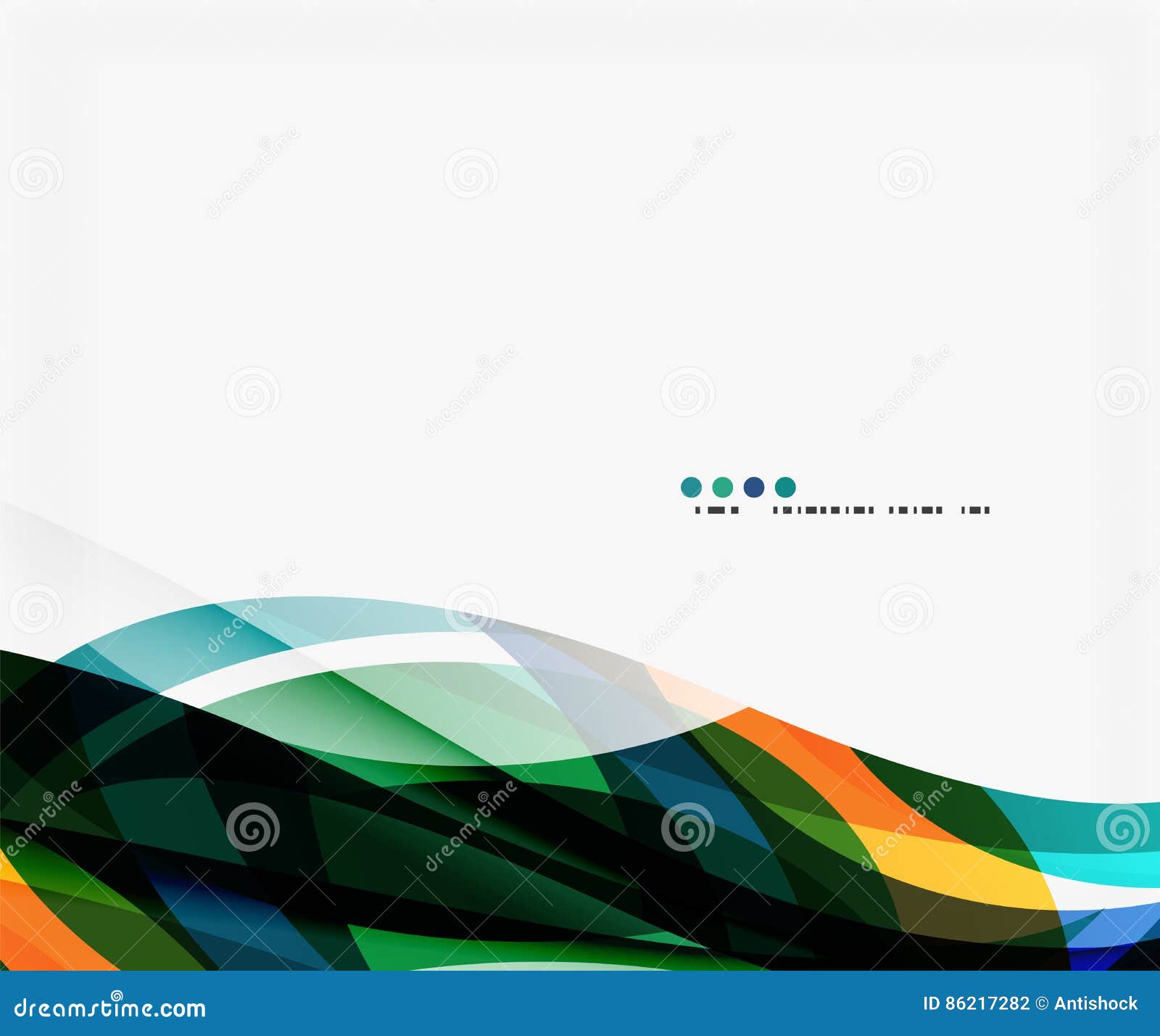 Colorful Geometric Wave Abstract Background Stock Illustration ...