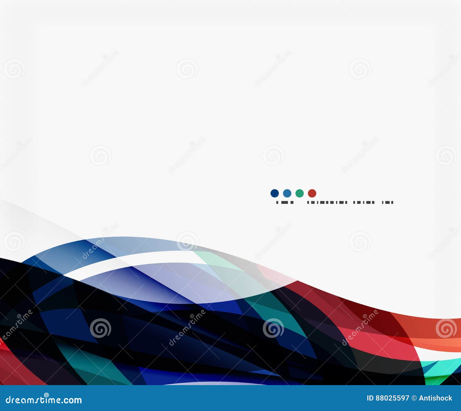 Colorful Geometric Wave Abstract Background Stock Illustration ...