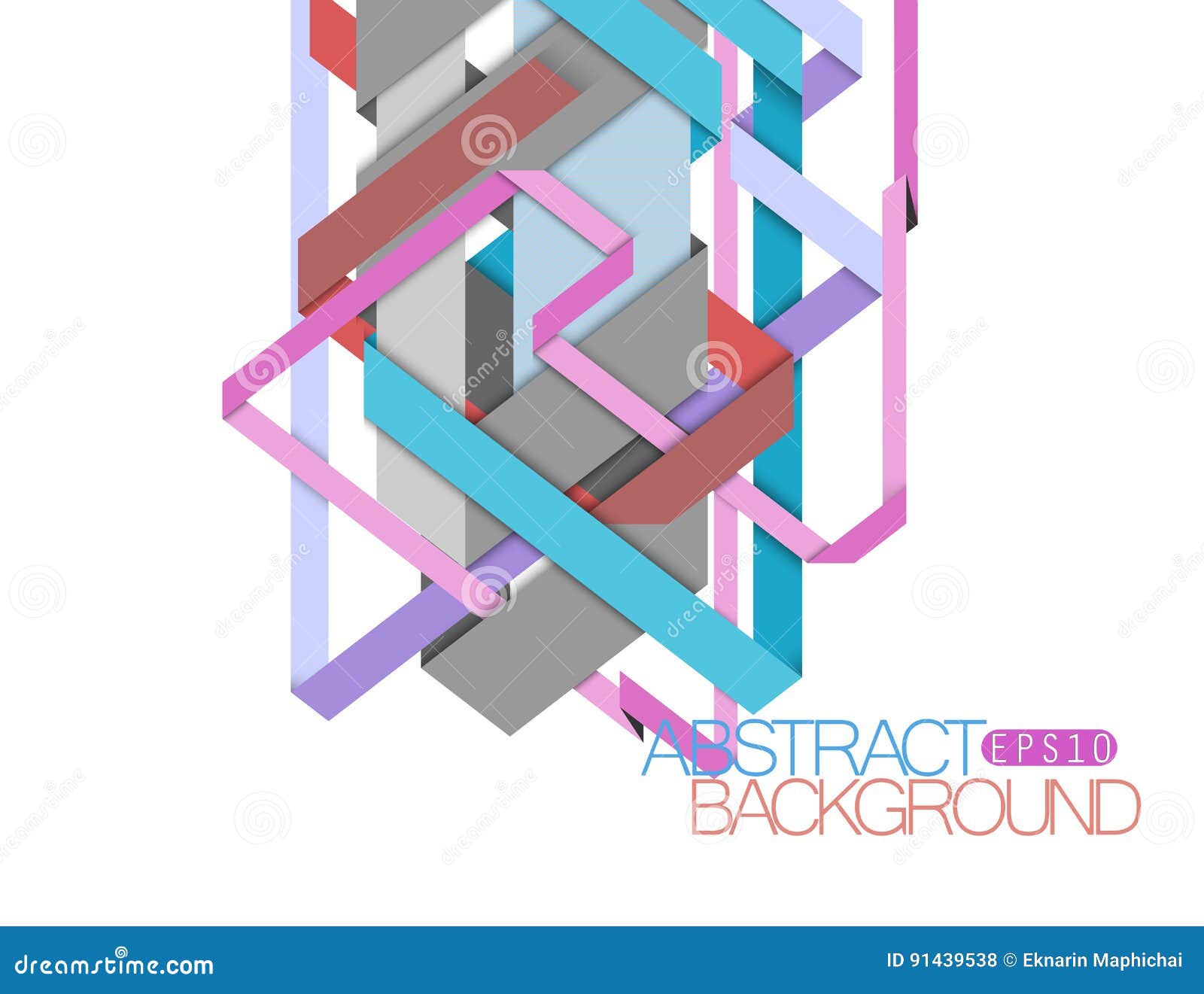 Colorful Geometry Shape Scene Stock Vector - Illustration of template ...