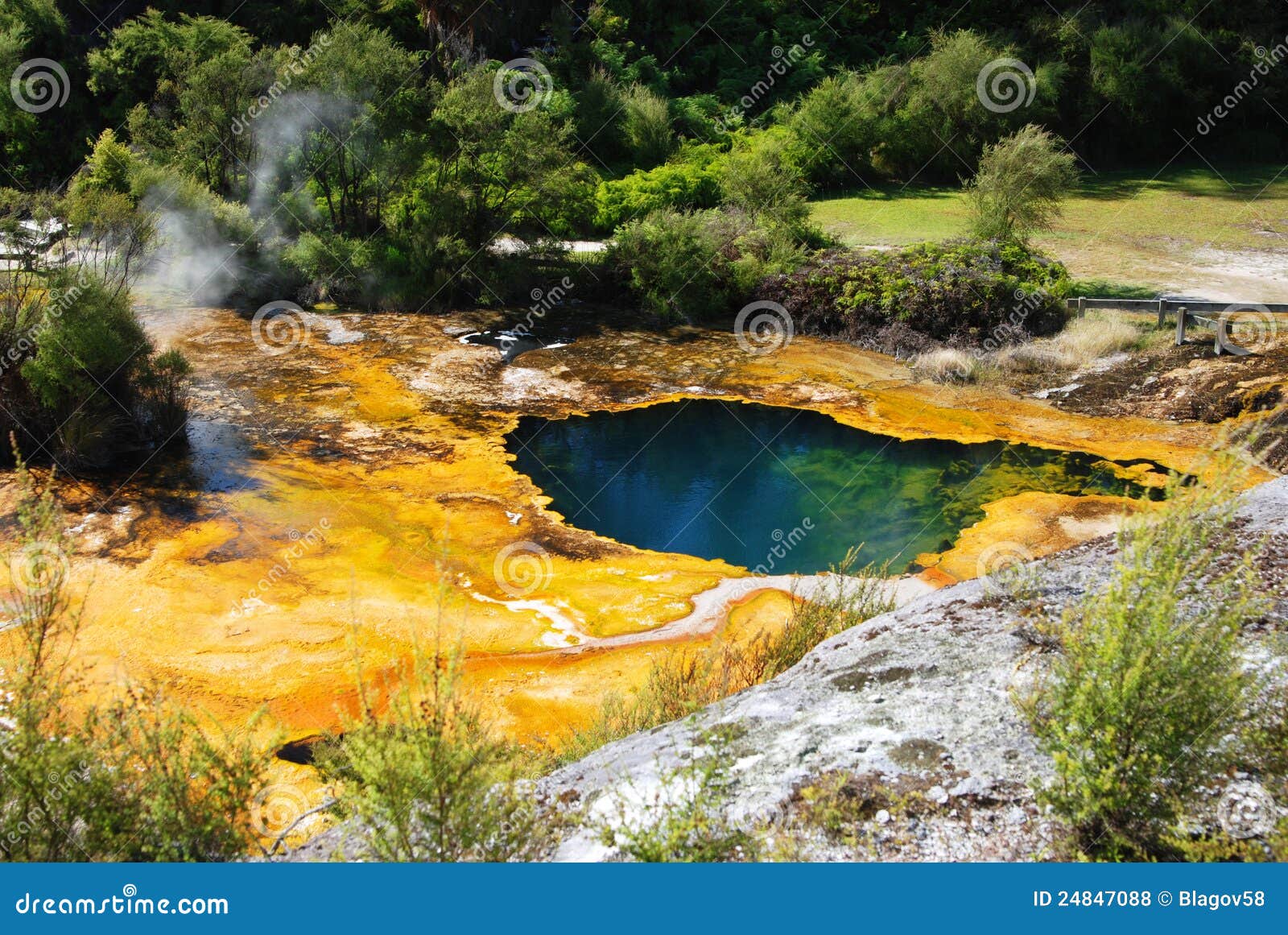 Colorful geothermal spring stock photo. Image of beautiful - 24847088