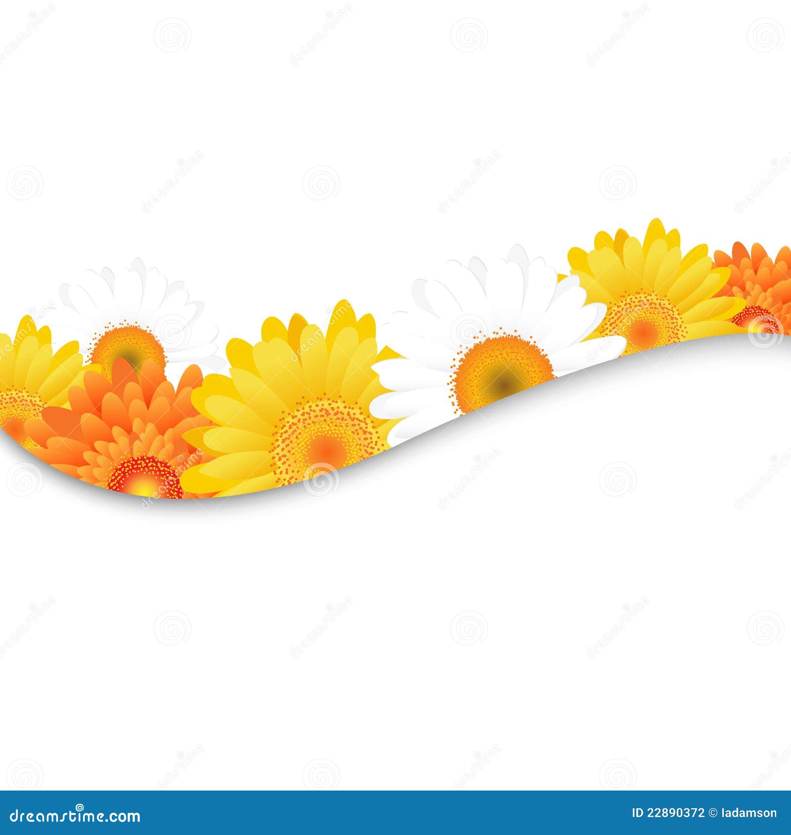 Colorful Gerber Poster stock vector. Illustration of fresh - 22890372