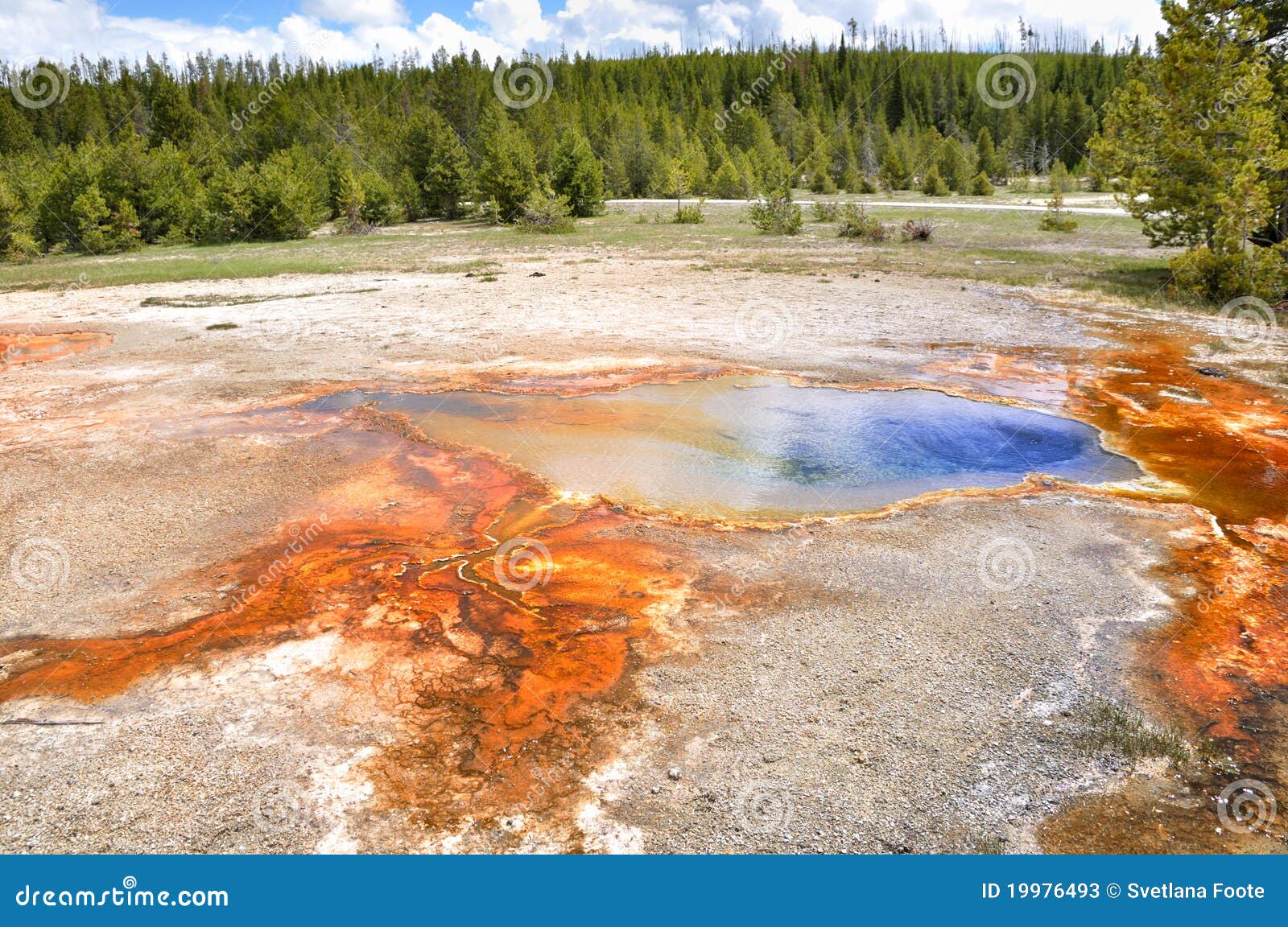 Colorful geyser stock image. Image of yellowstone, steam - 19976493