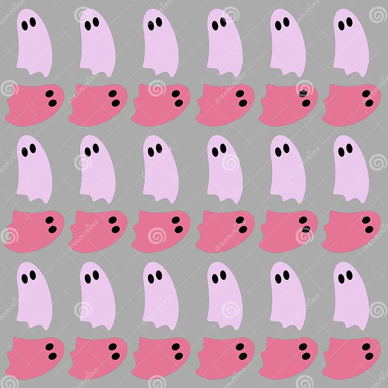 COLORFUL GHOSTS DESIGN PATTERN TEXTURE BACKGROUND Stock Illustration ...