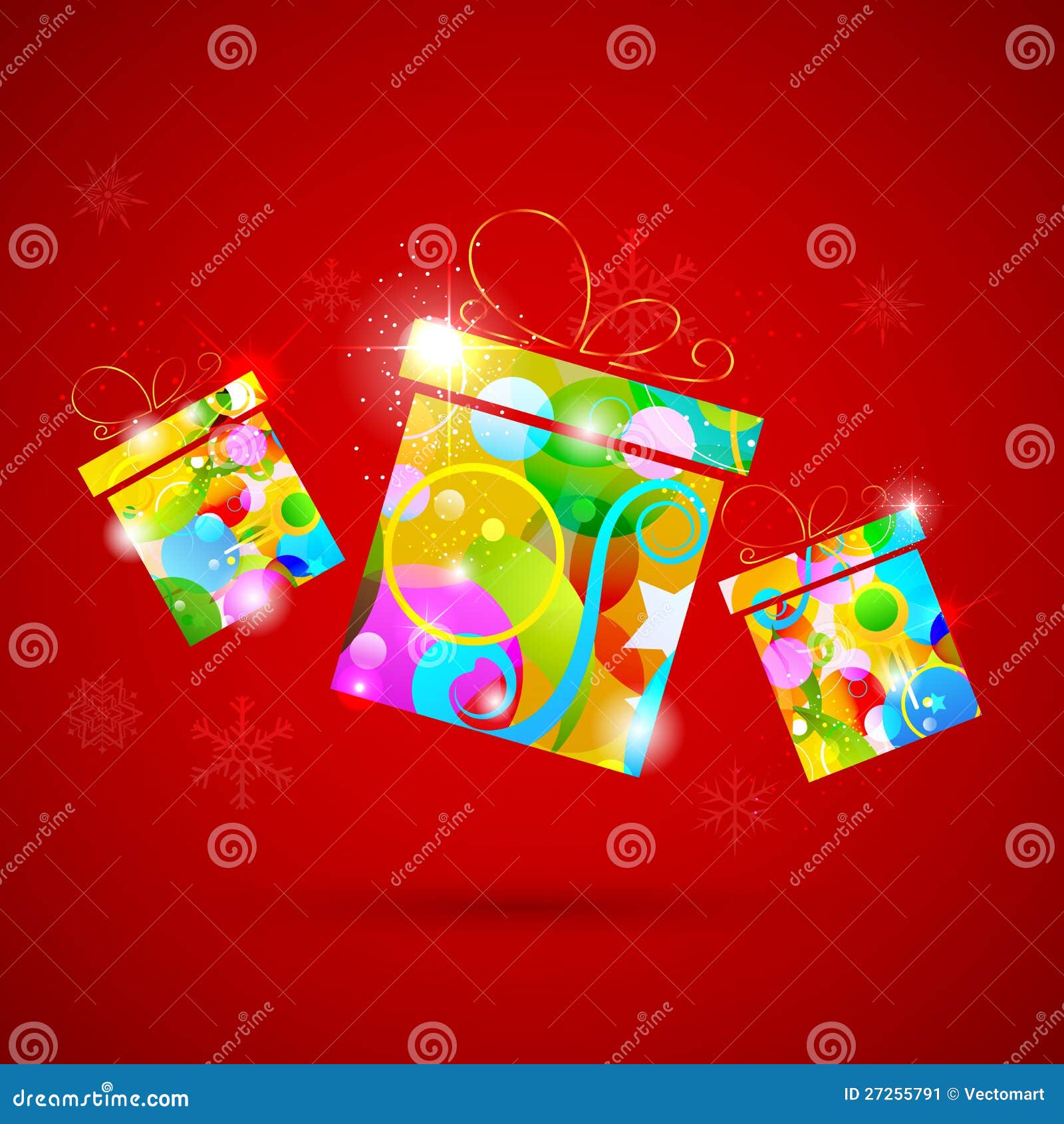 Colorful Gift stock vector. Illustration of design, beautiful - 27255791