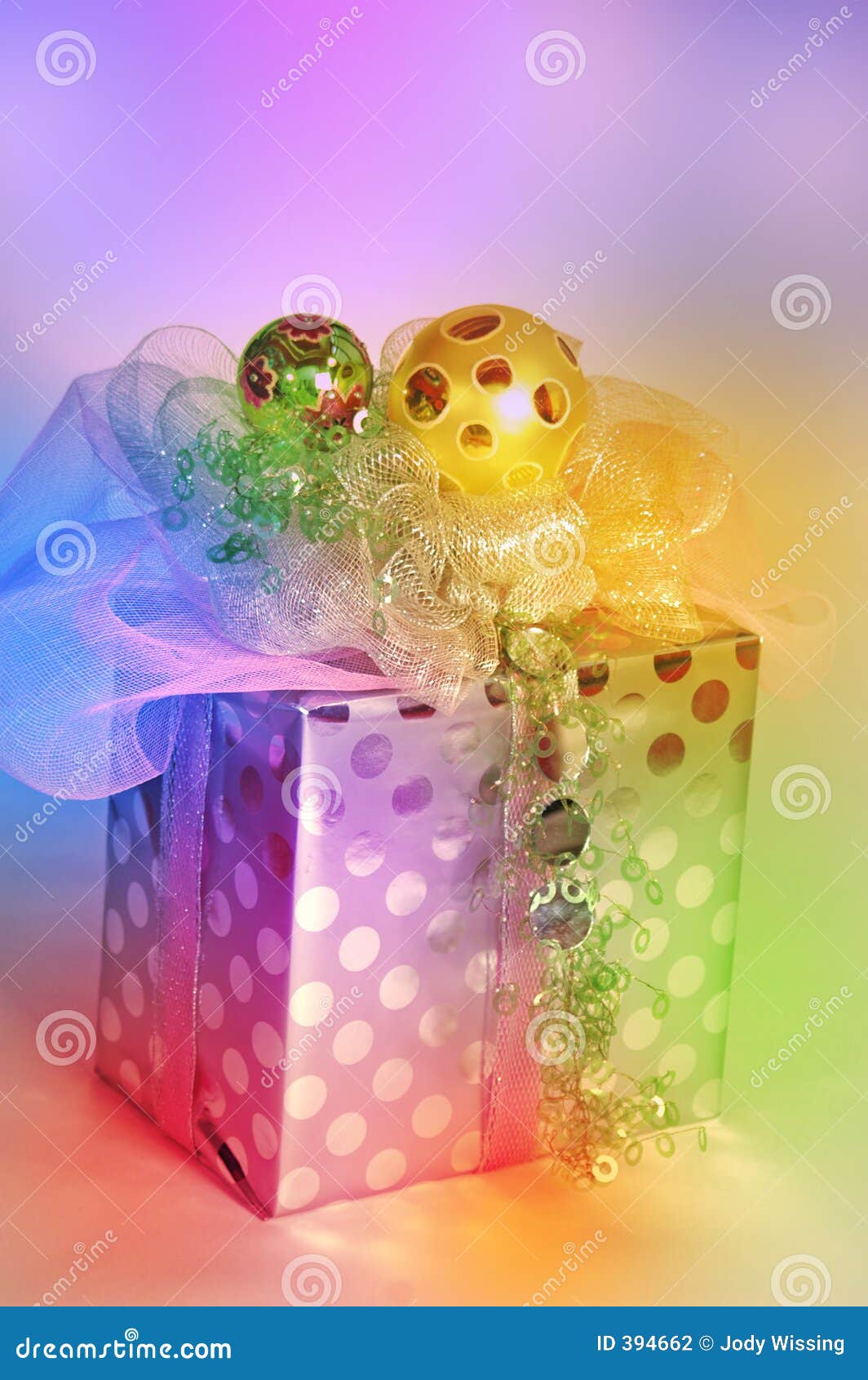 Colorful Gift Box stock photo. Image of wrapping, wrapped - 394662