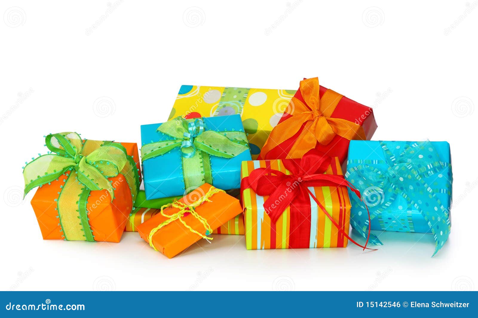 Colorful gift boxes stock photo. Image of decoration - 15142546
