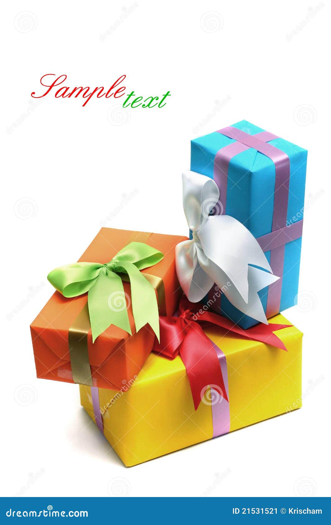 Colorful gift boxes stock image. Image of blank, design - 21531521