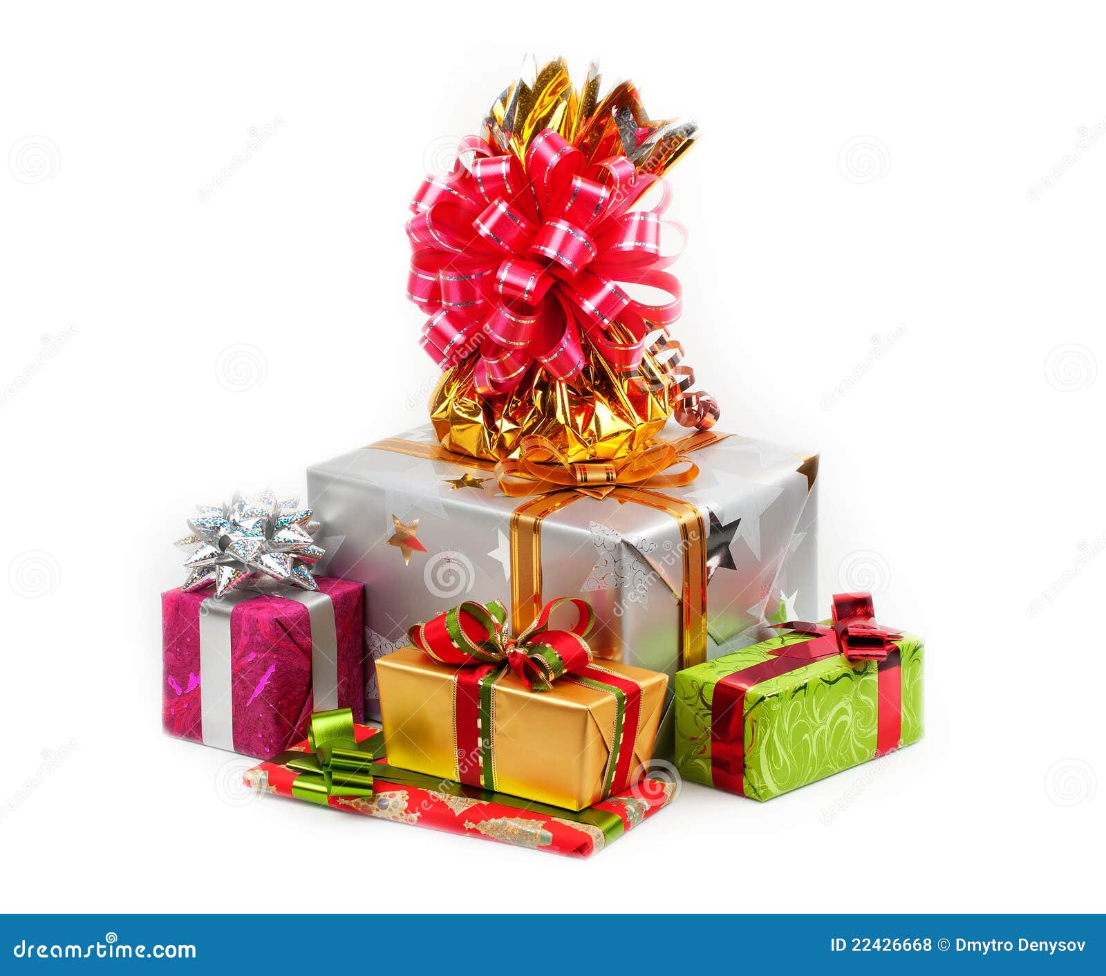 Colorful gift boxes stock photo. Image of gold, label - 22426668