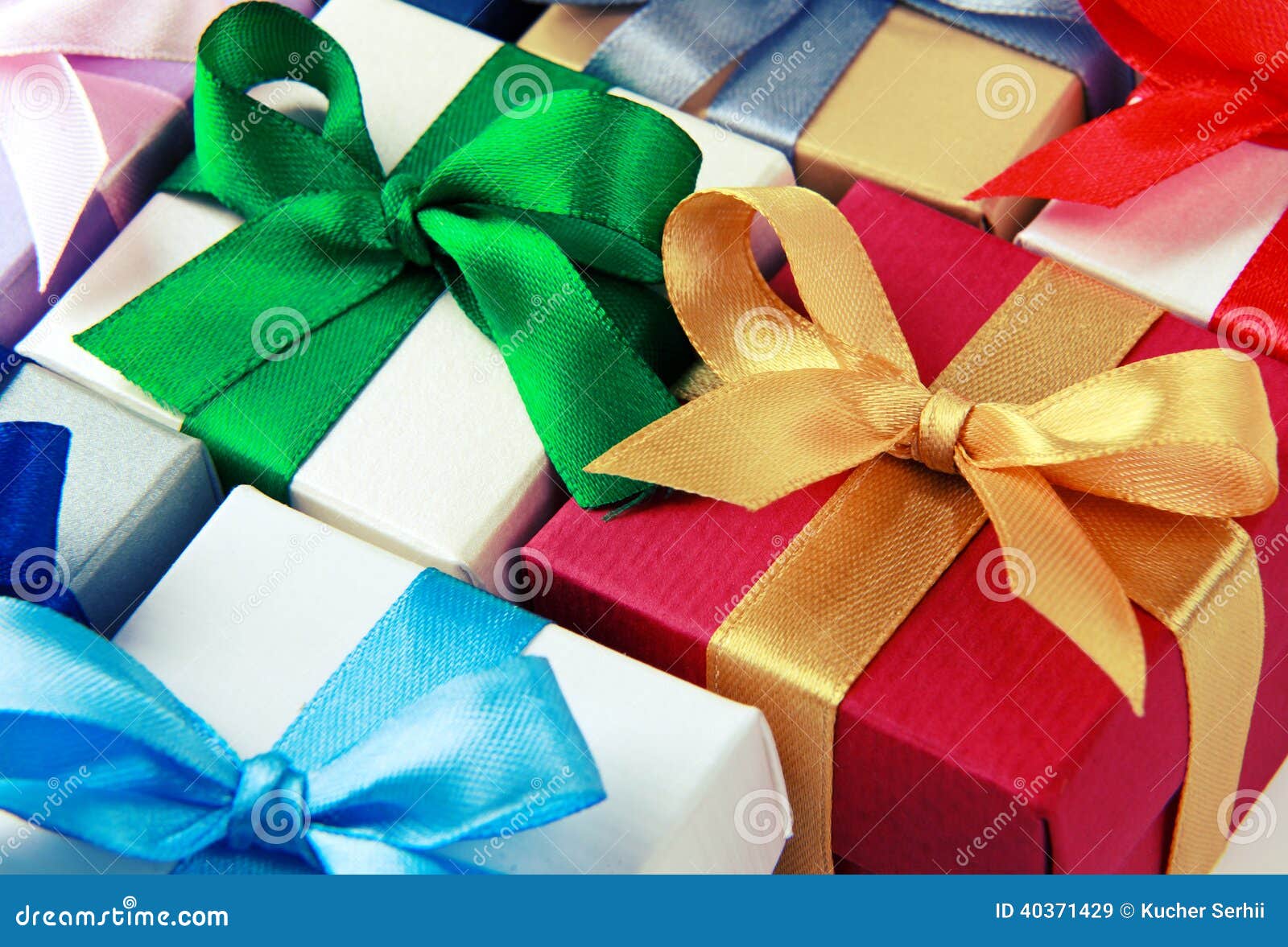 Colorful gift boxes stock image. Image of background - 40371429