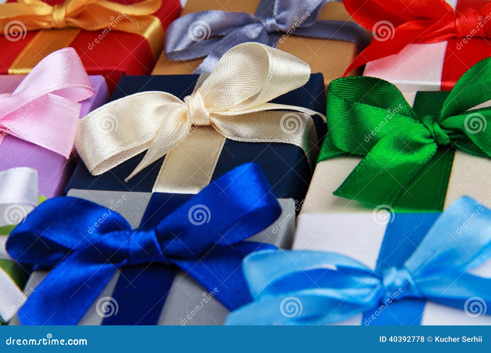 Colorful gift boxes stock photo. Image of presents, package - 40392778