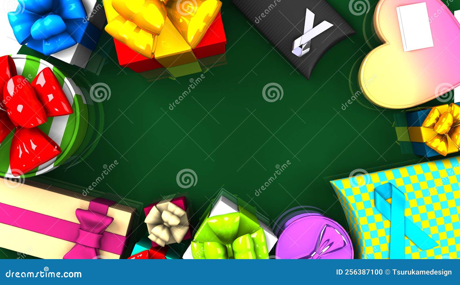 Colorful gift boxes. stock illustration. Illustration of bright - 256387100
