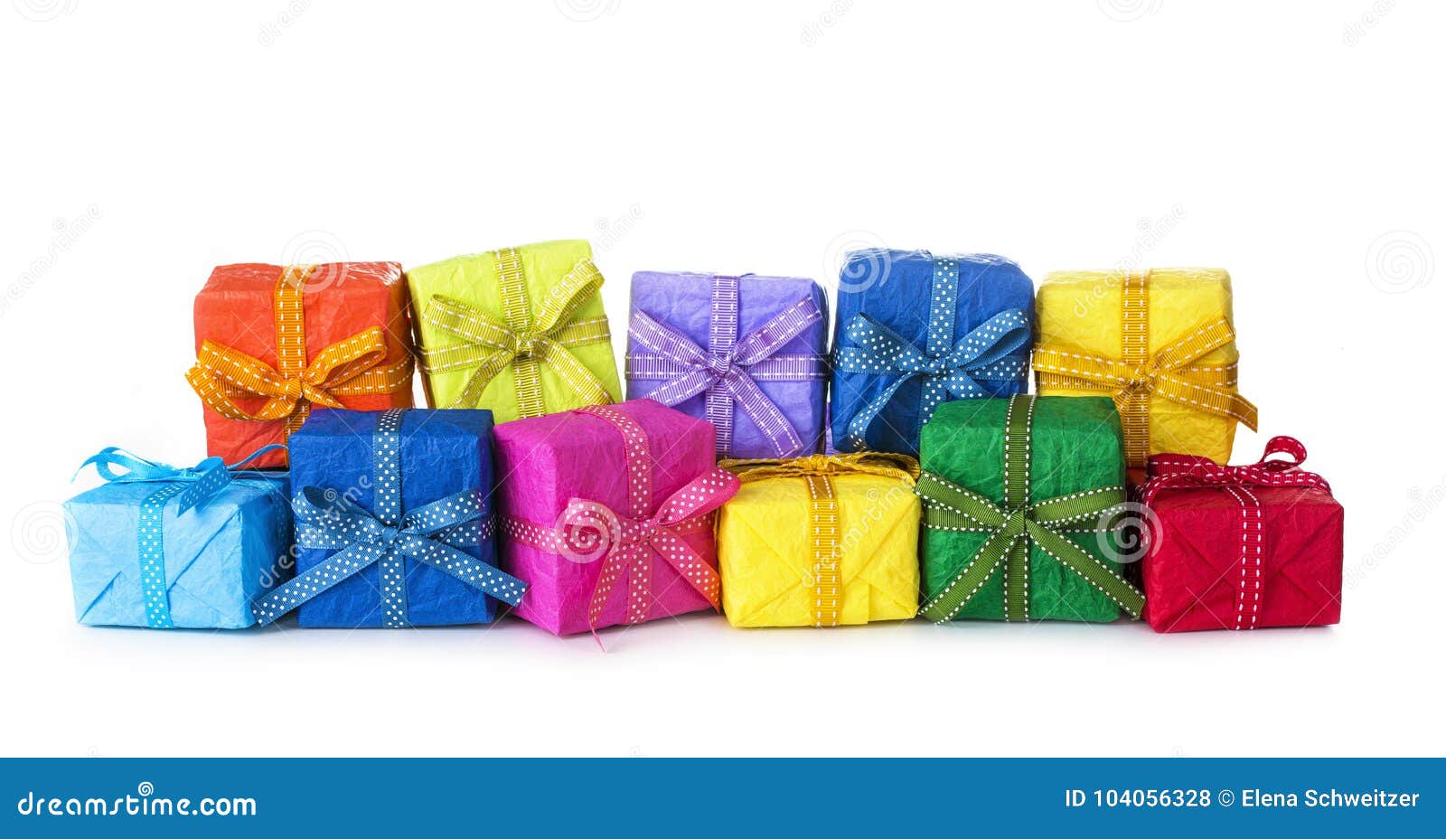 Colorful gift boxes stock photo. Image of white, colorful - 104056328